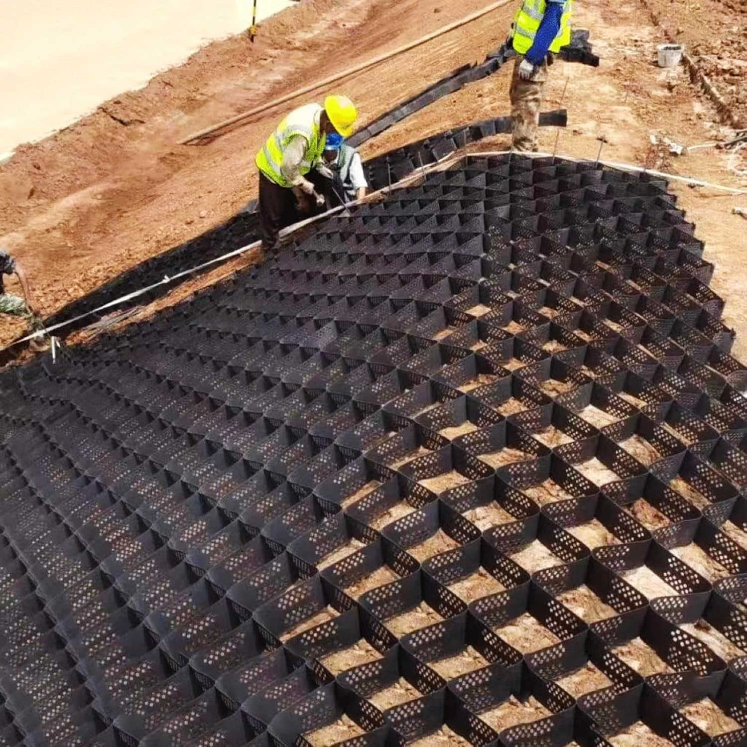 Amazon.com : ERRULAN Geo Grid for Slopes/Flat Areas, Shed Foundation ...