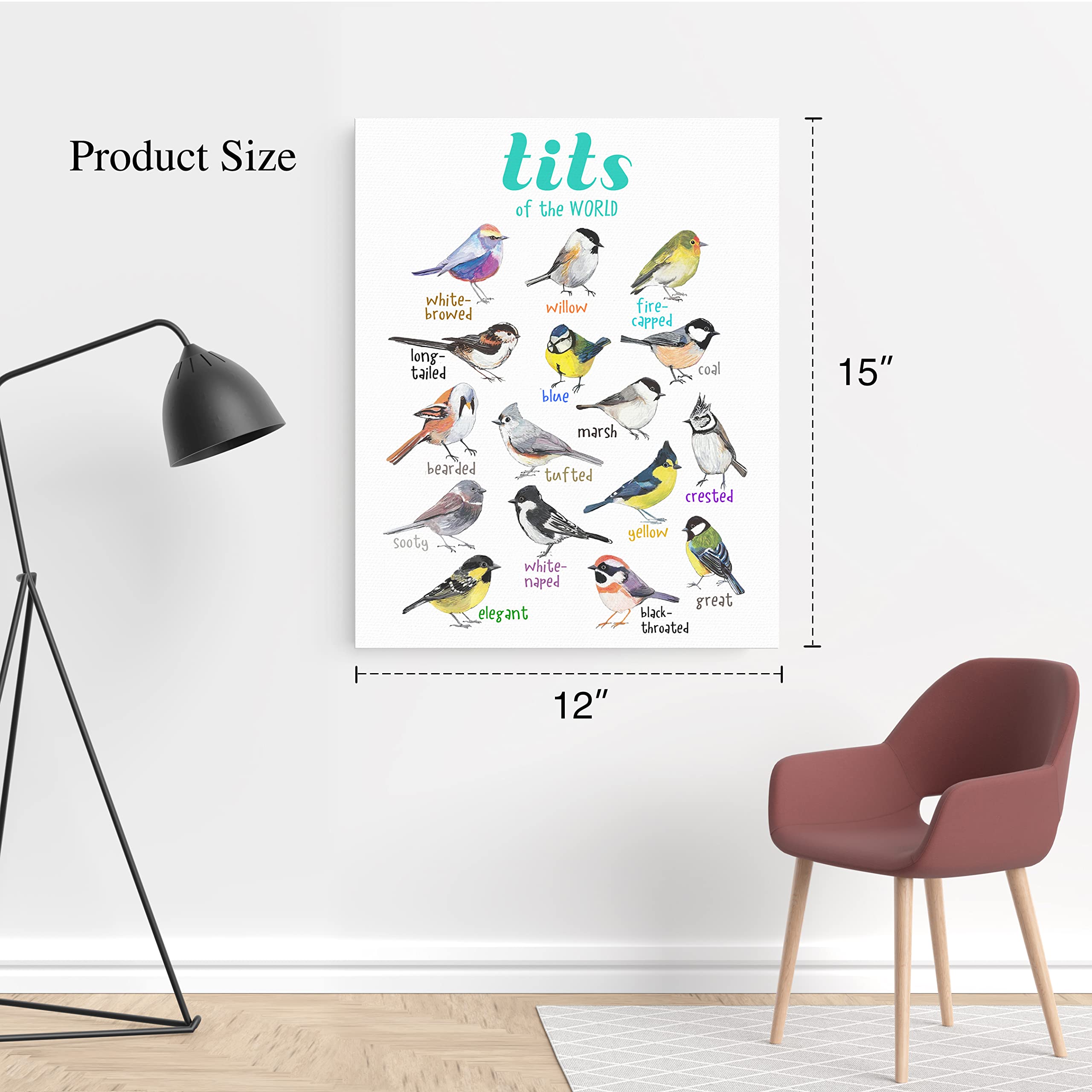 Motivational Canvas Wall Art Decor, Colorful Canvas Prints, Birds Of ...
