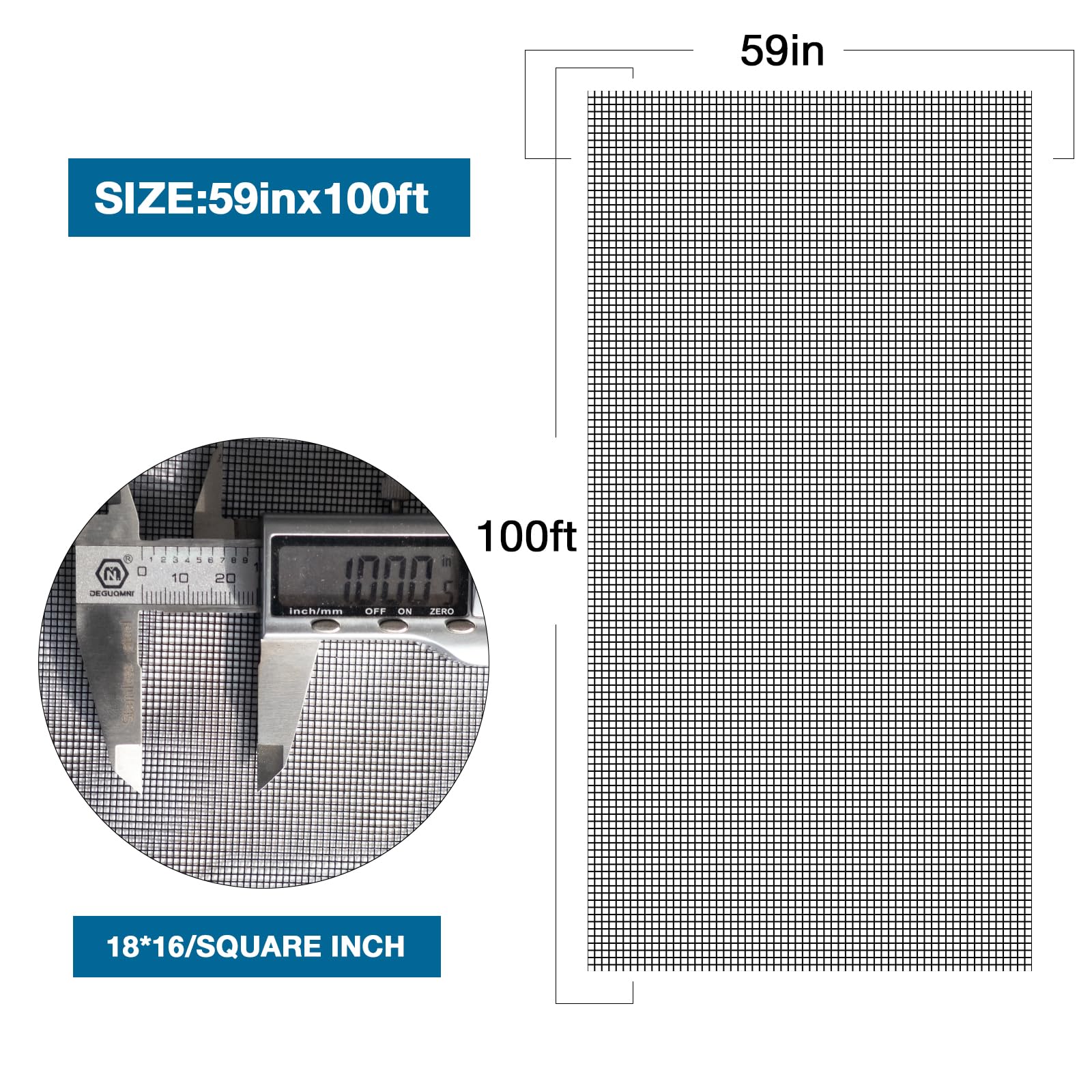 Snapklik.com : NeatiEase Window Screen Roll, 59"x100 Adjustable ...