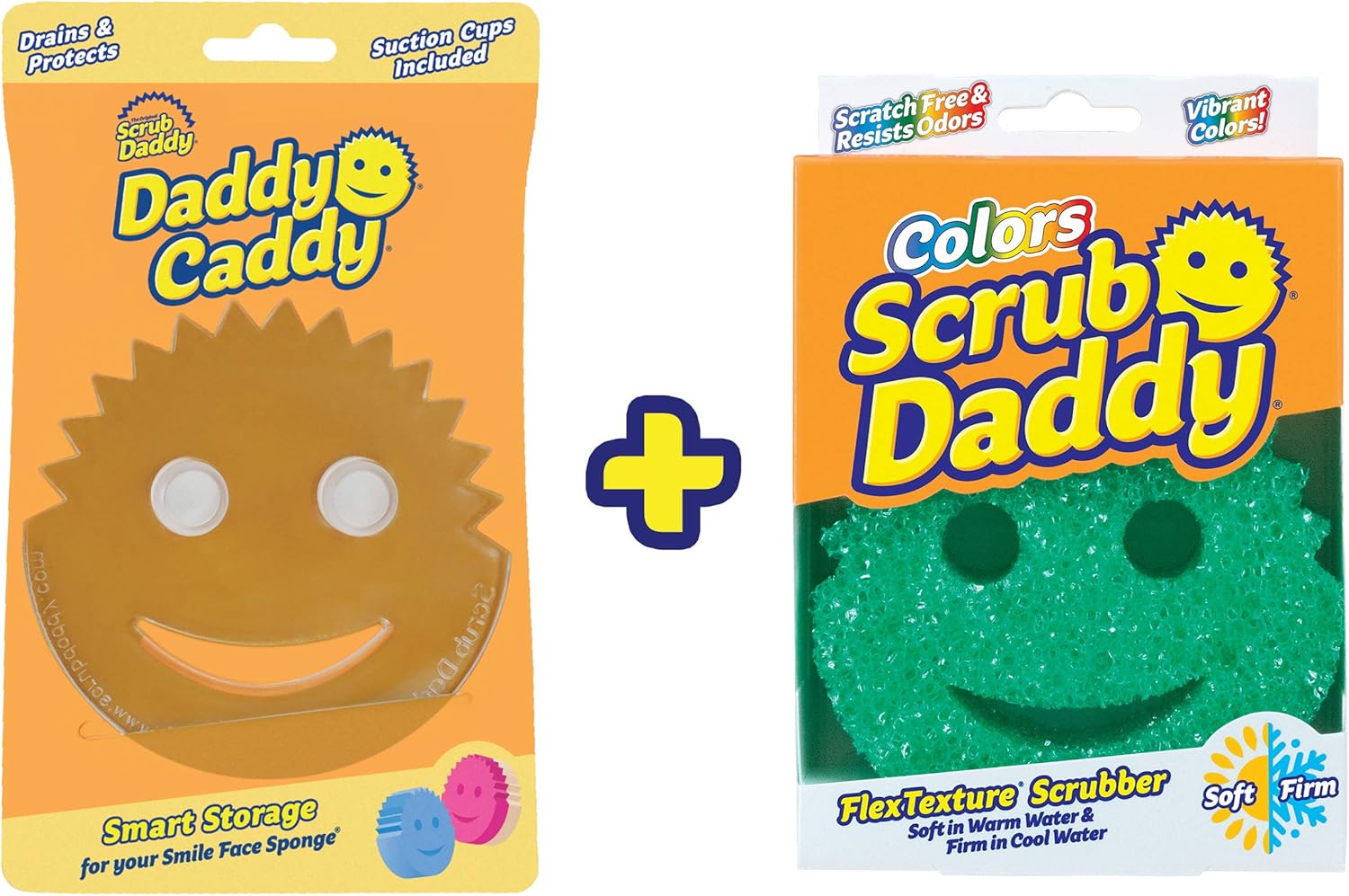 Scrub Daddy Spugna + Daddy Caddy Bundle : Amazon.it: Casa e cucina