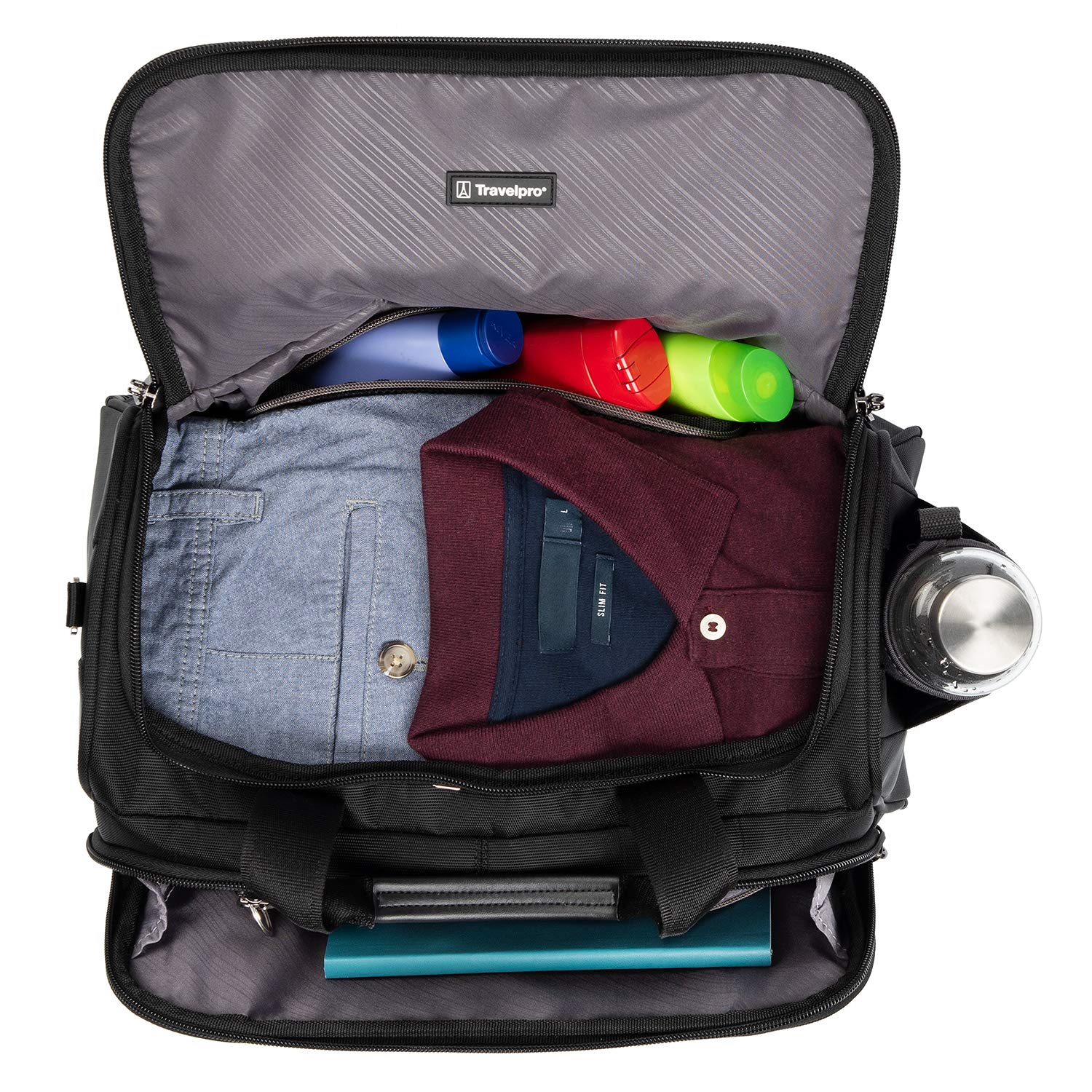Travelpro Crew Versapack Deluxe Tote Bag, Jet Black, One Size