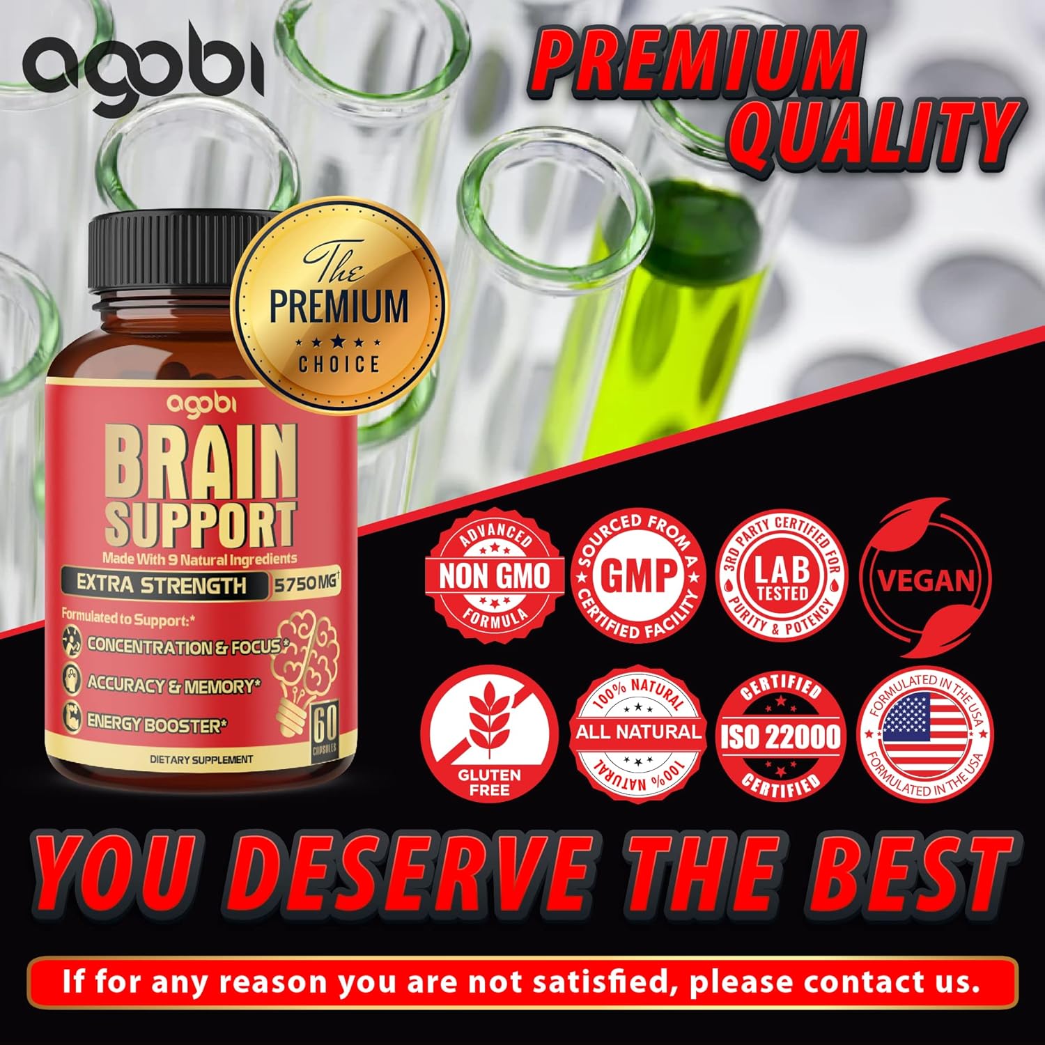 Buy 2Packs_60Capsules - 9in1 Brain Support Supplement, Equivalent to 5750mg - Concentrated ...