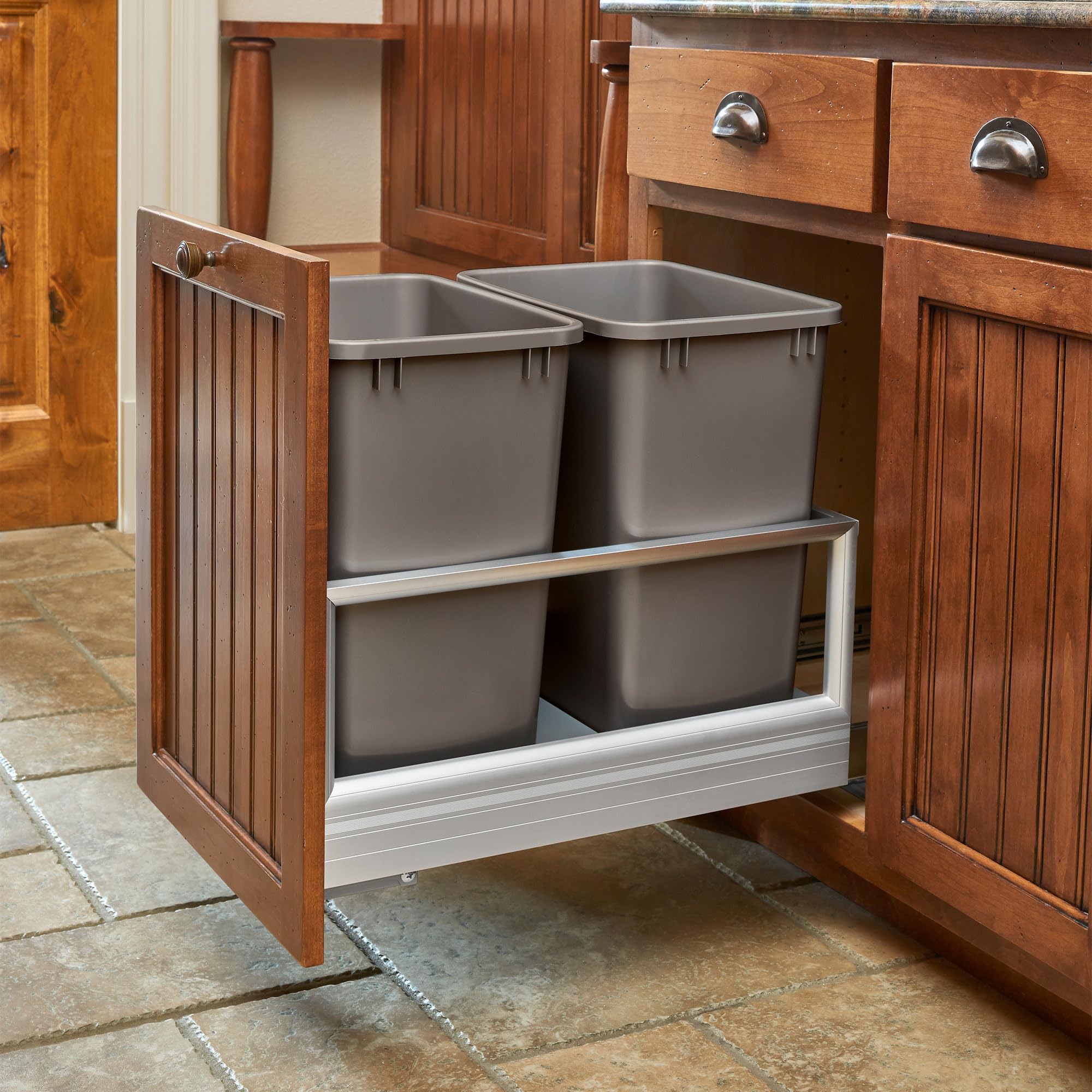 Snapklik.com : Rev-A-Shelf Polymer Replacement 27 Quart Trash Bin ...