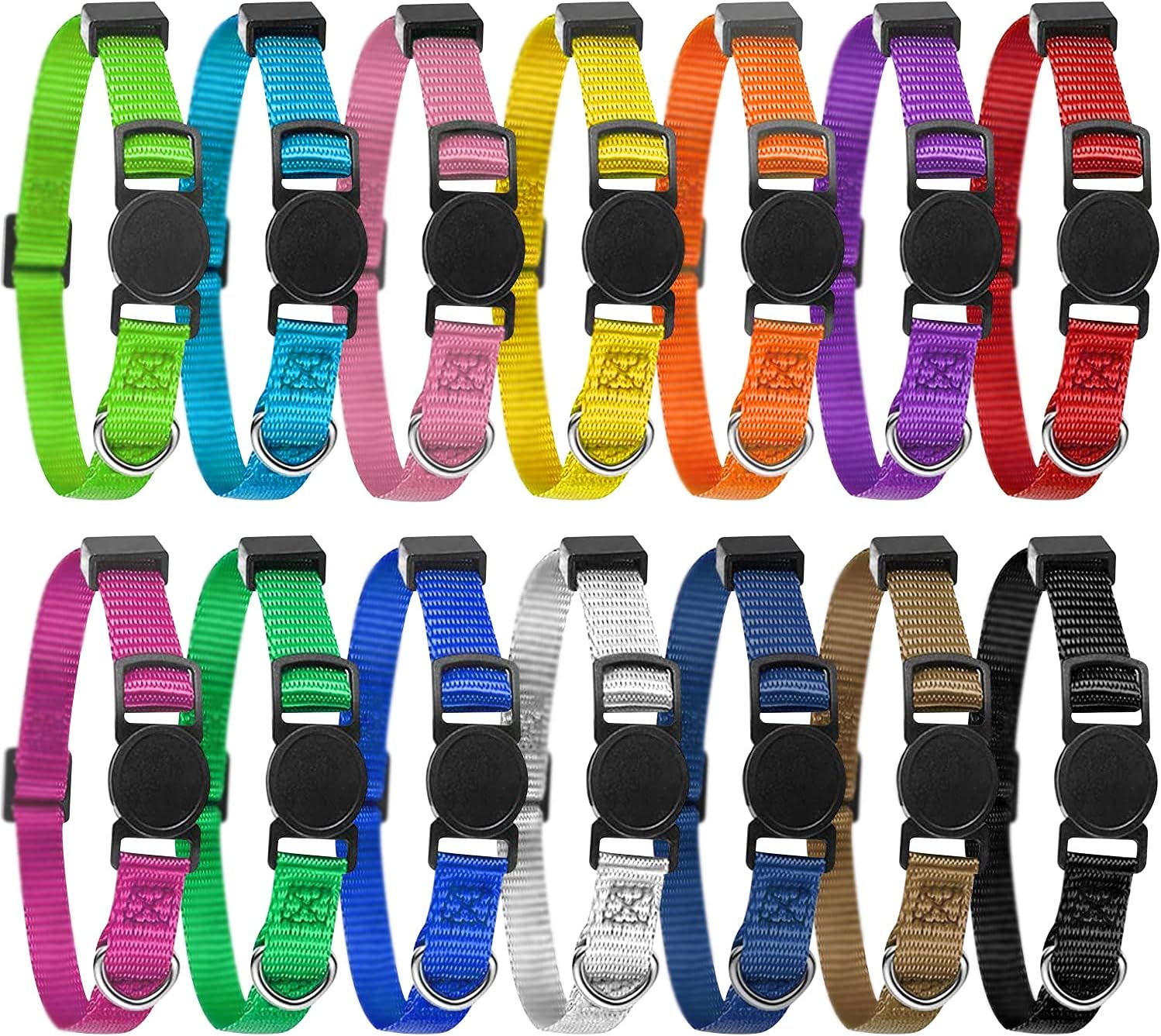 Puppy ID Collar - Identification Adjustable Collars for Newborn Dog Cat ...