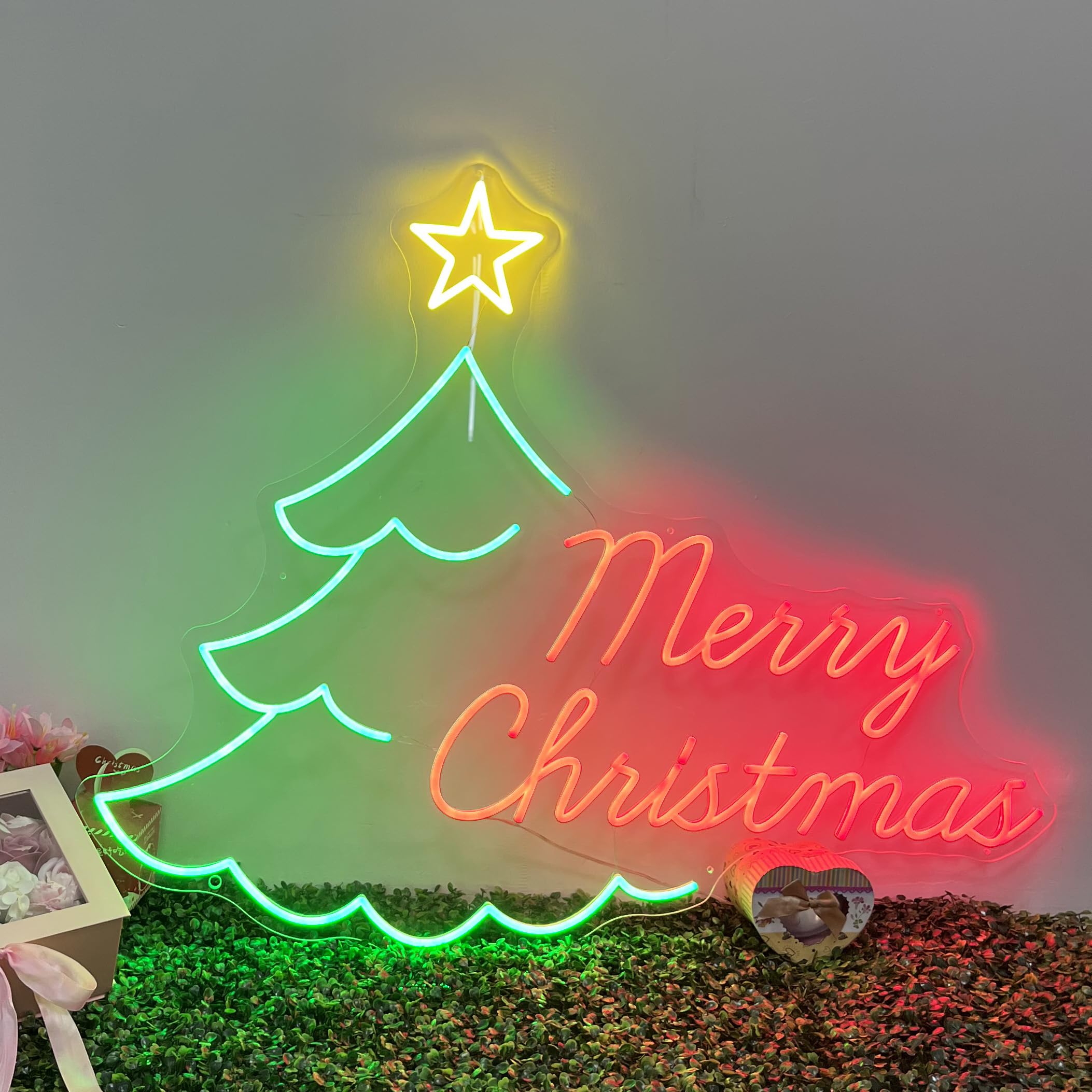 Letrero Led De Feliz Navidad Compra Letrero Iluminado De Feliz Navidad