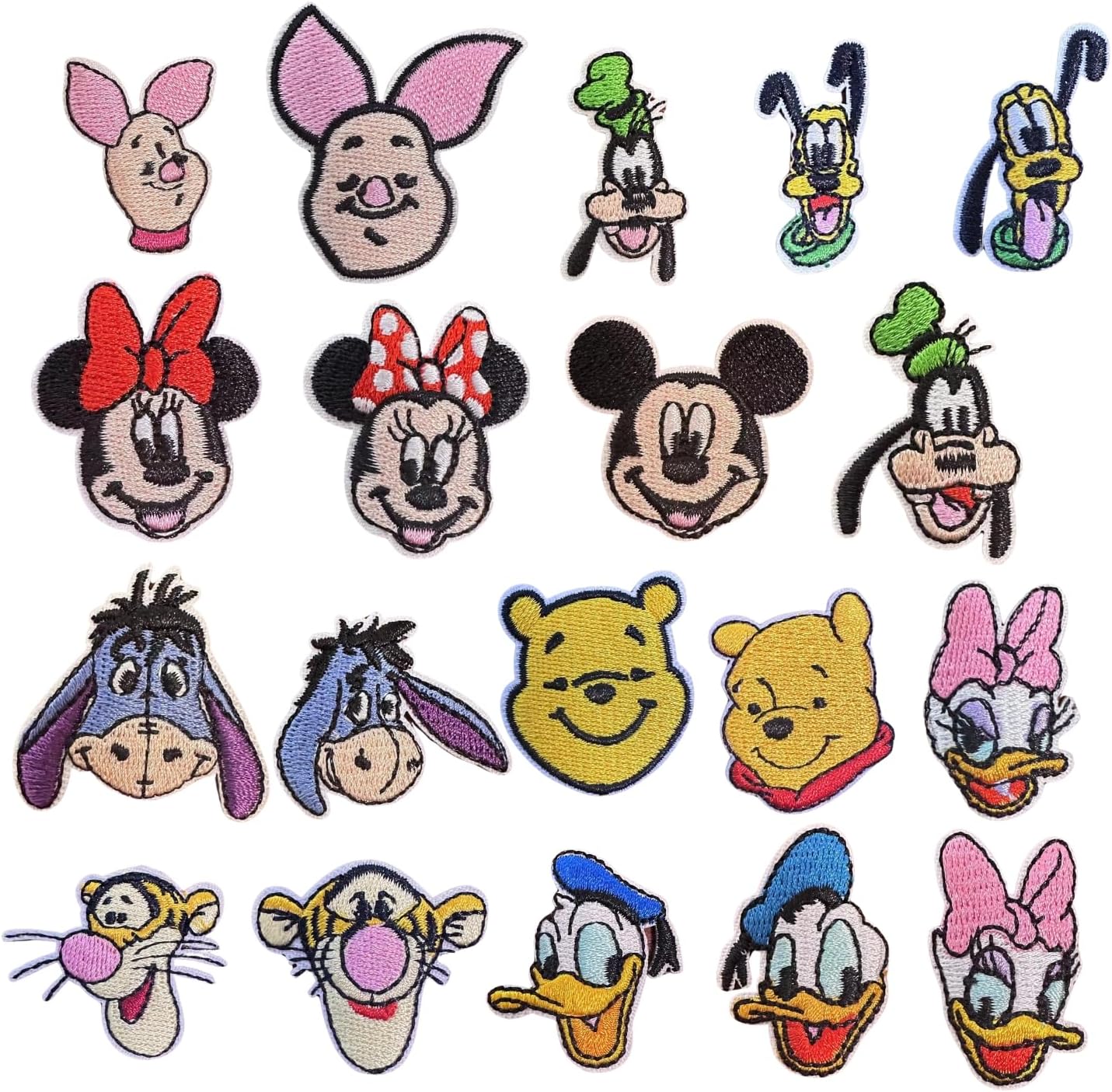 Amazon.com: 19Pcs Cute Cartoon Sew on/Iron on Repair Patches for ...