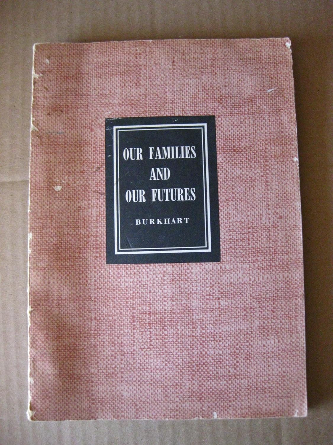 Our Families and Our Futures: Roy A. Burkhart: Amazon.com: Books