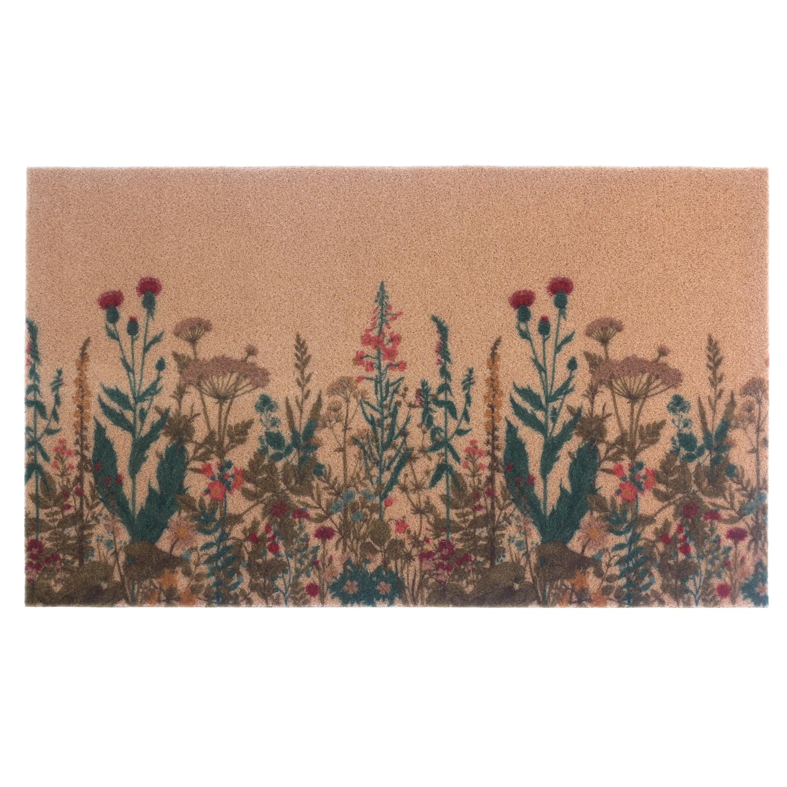 Amazon.com: Teeglow Floral Coir Door Mat Outdoor, 30''x 17'' Front Door ...