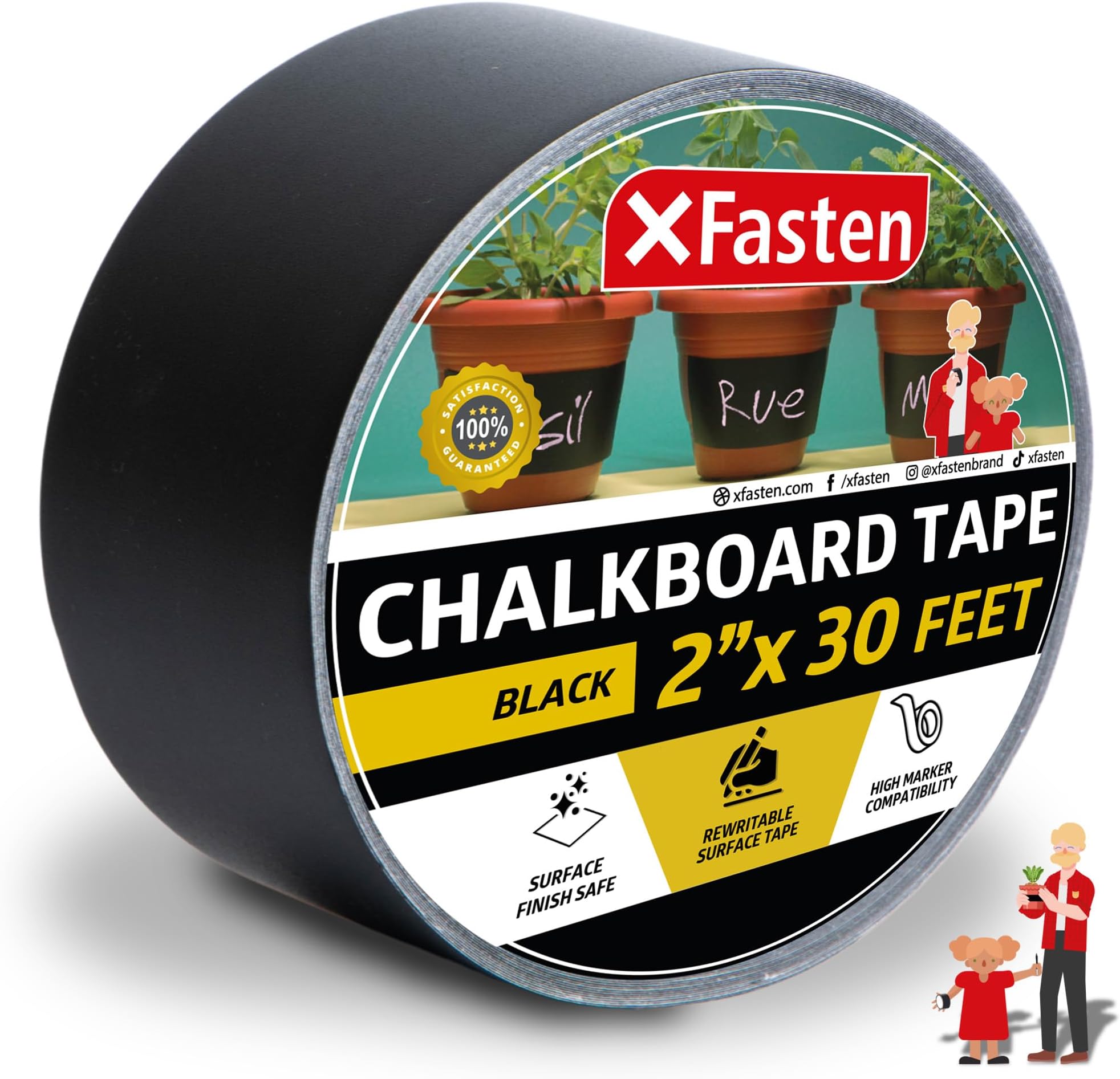 Amazon.com: Scotch Chalkboard Tape, Removable Adhesive Chalk Board ...