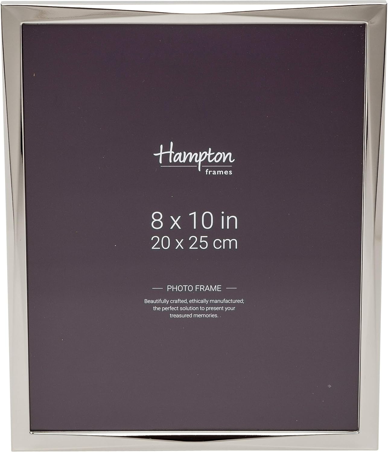 Hampton Frames Photo Frame, Silver, 8x10 (20x25cm) : Amazon.co.uk: Home ...