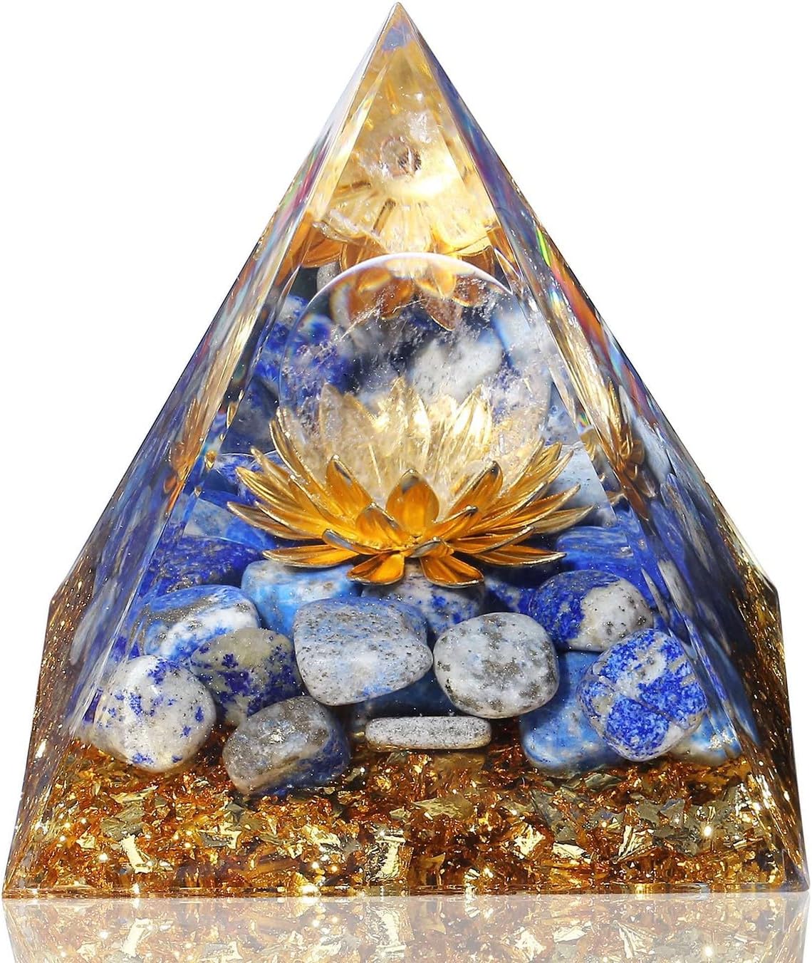 Amazon.com: LAIDANLA Lapis Lazuli Orgone Pyramid Healing Crystals ...