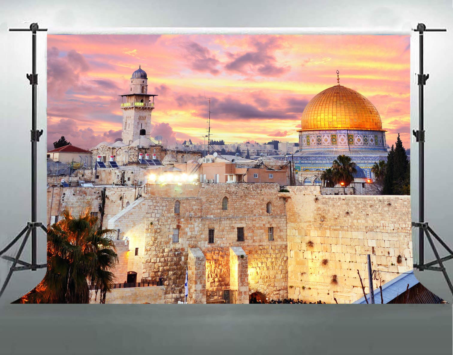 Amazon.com : Jerusalem Cityscape Backdrop, Bethlehem Photography ...