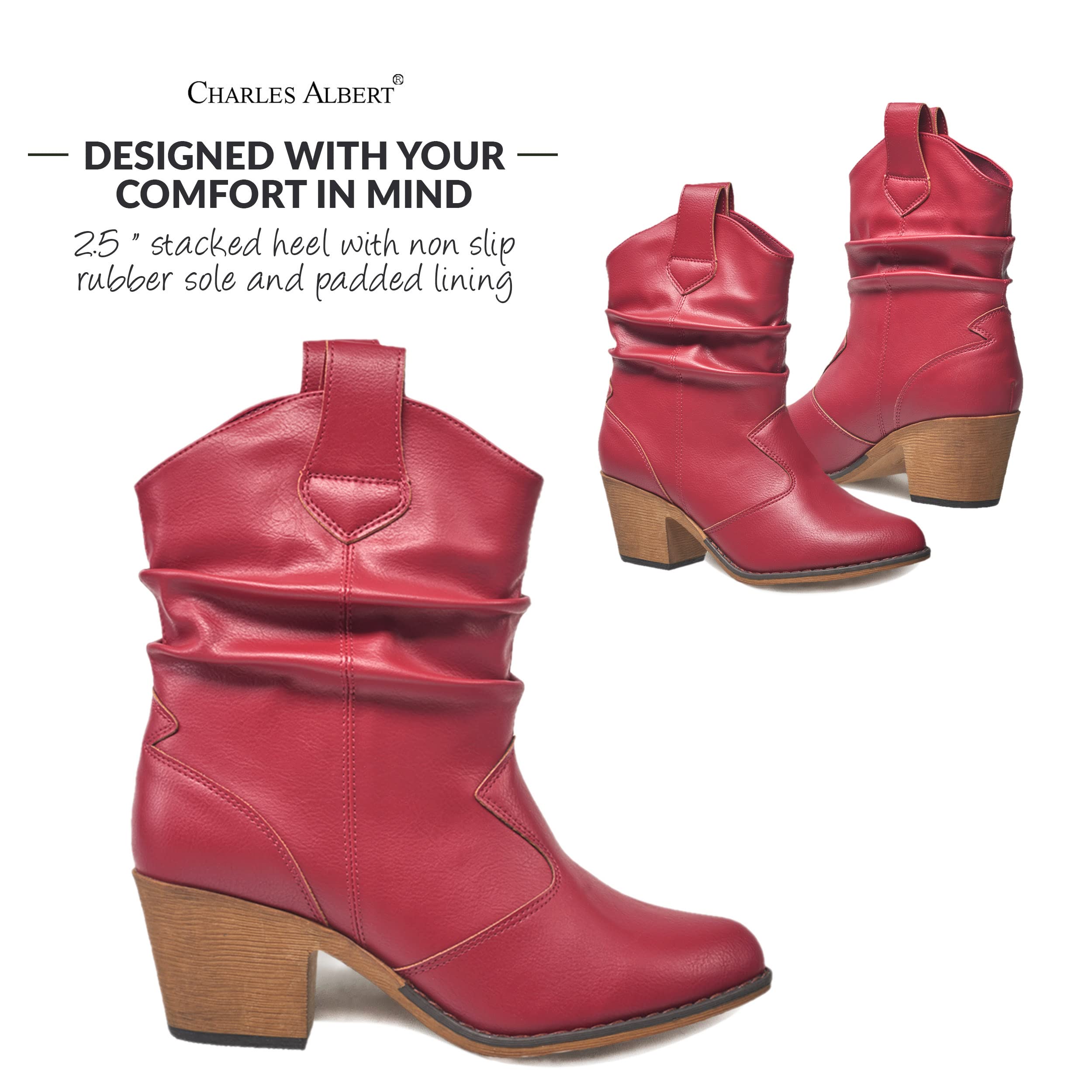 Snapklik.com : Charles Albert Modern Western Cowboy Boots For Women ...