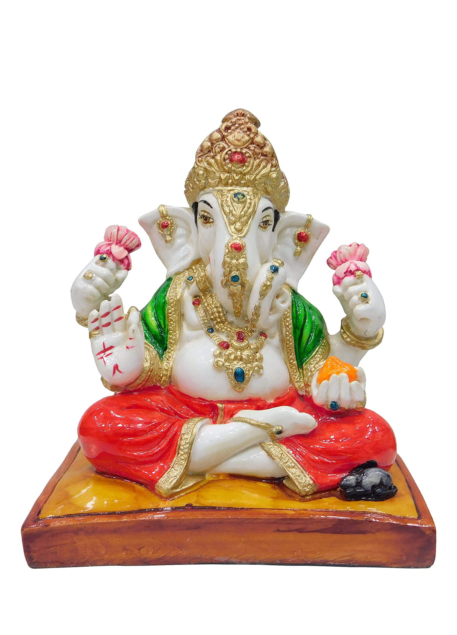 Buy Shree Mant Dagdu Seth Ganesh Murti for Home Pooja Mandir Temple ...