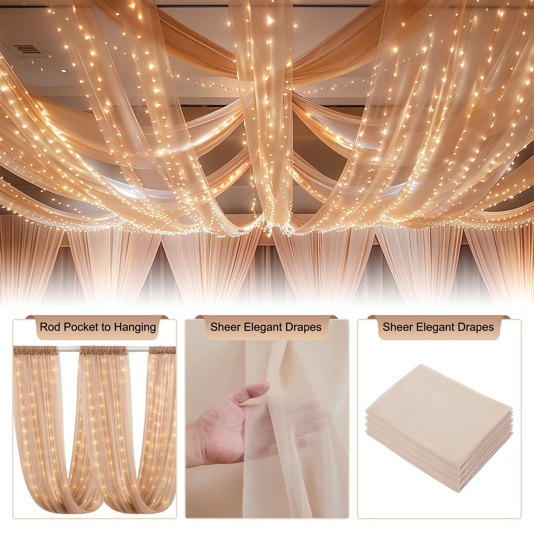 Dangling Lights Wedding Ceiling CLUSTER Wood Pendant Light/ Hanging