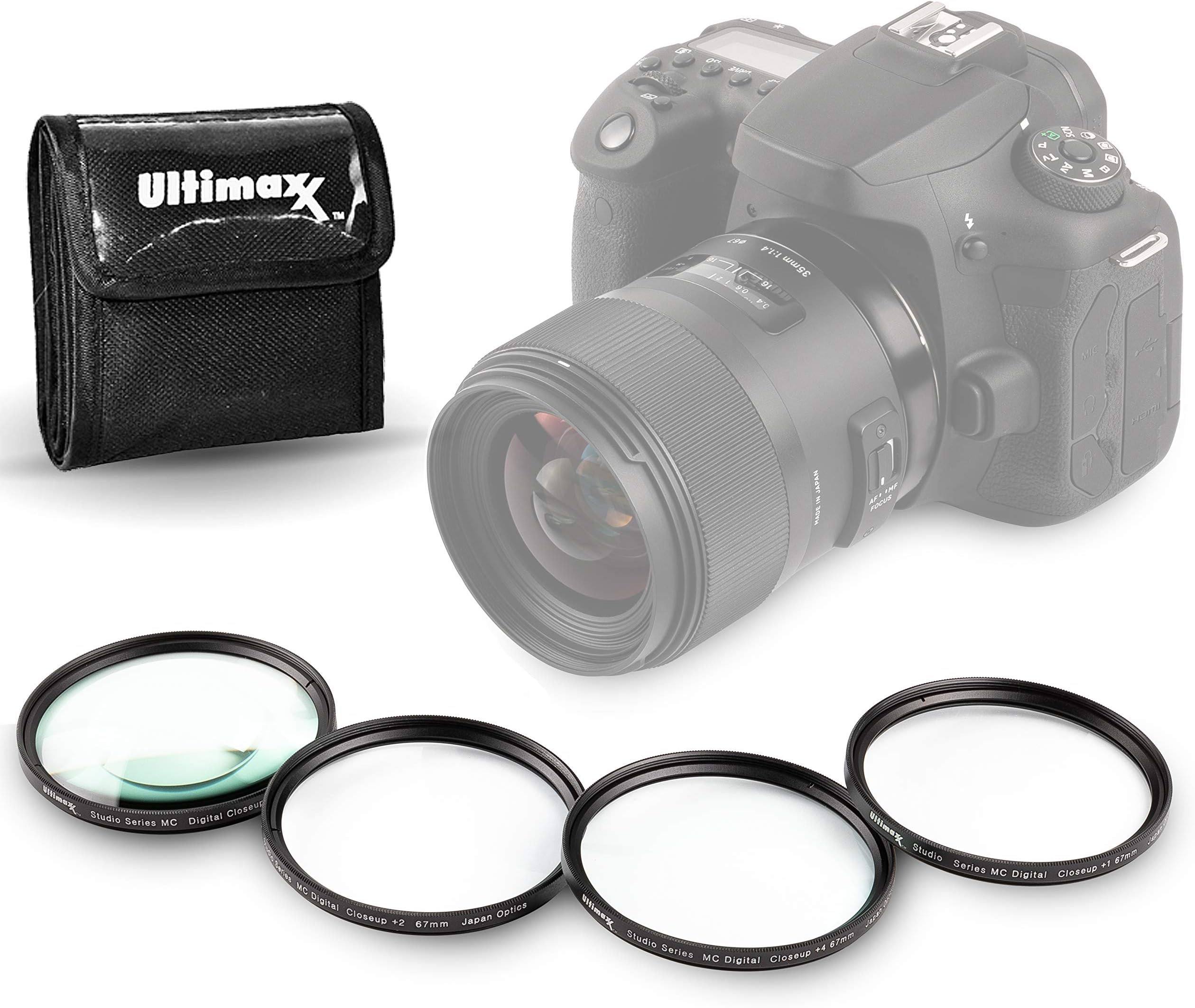 Amazon.com : 77MM Ultimaxx Professional Four Piece HD Macro Close-up ...