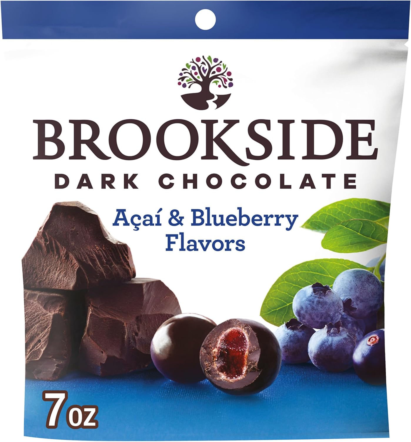 Brookside Dark Chocolate Acai with Blueberry Candy, 198 g : Amazon.co ...