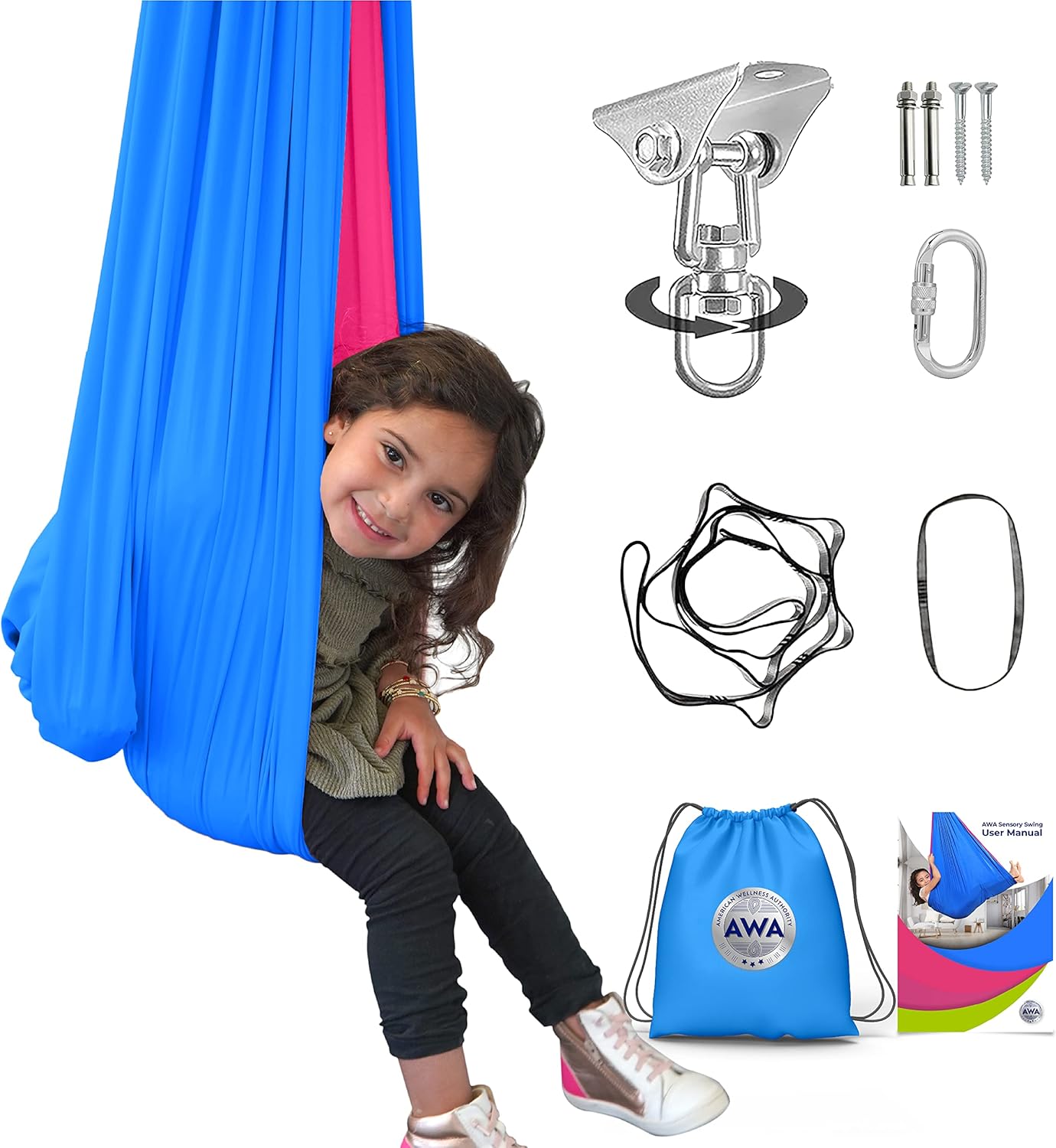 Amazon.com: AWA Sensory Swing Indoor for Kids & Adults with Special ...