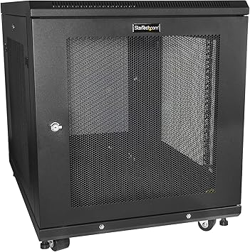 Amazon.com: StarTech.com 4-Post 12U Server Rack Cabinet, 19" Data Rack ...