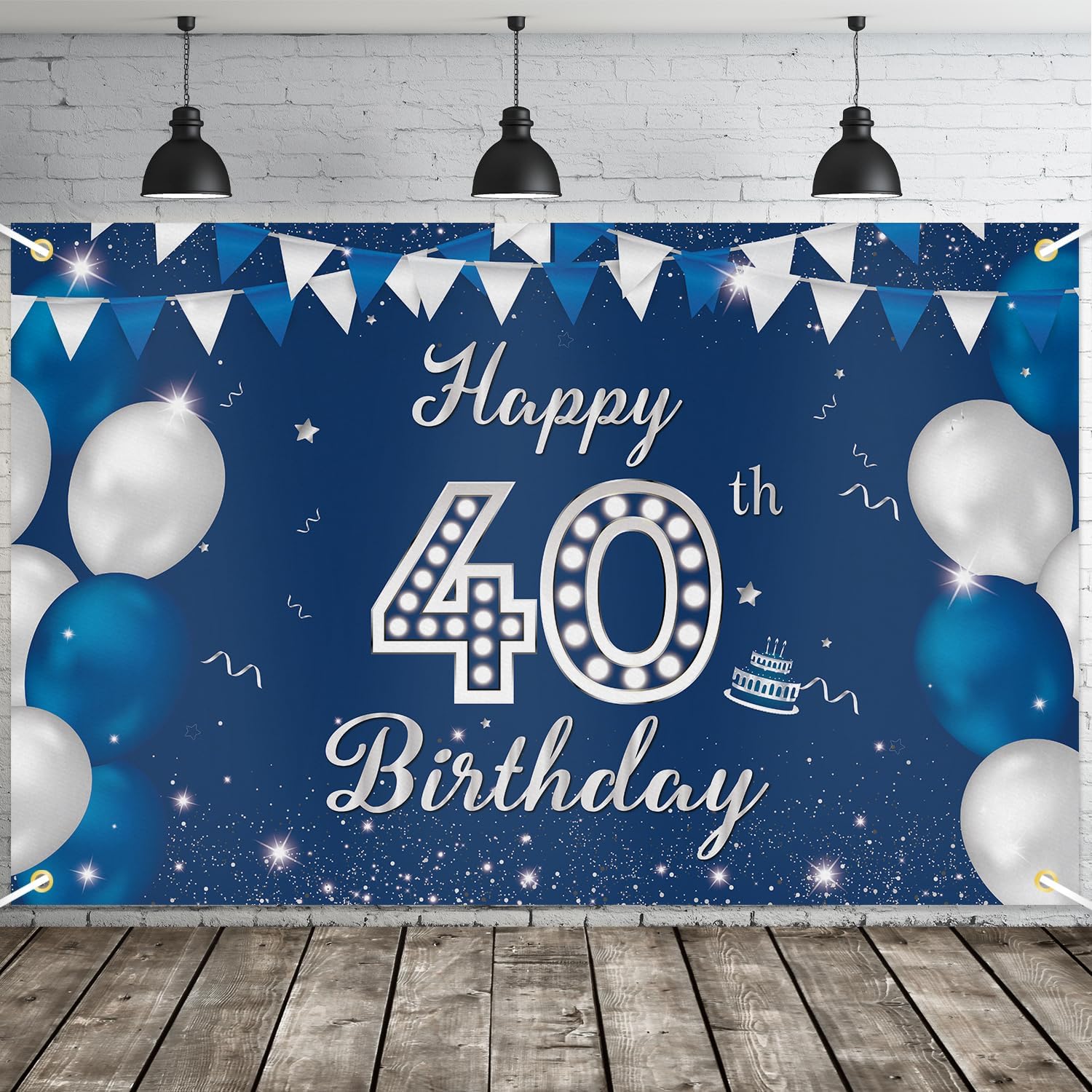 Amazon.com: 40th Birthday Decorations for Men Women Happy 40th Birthday ...