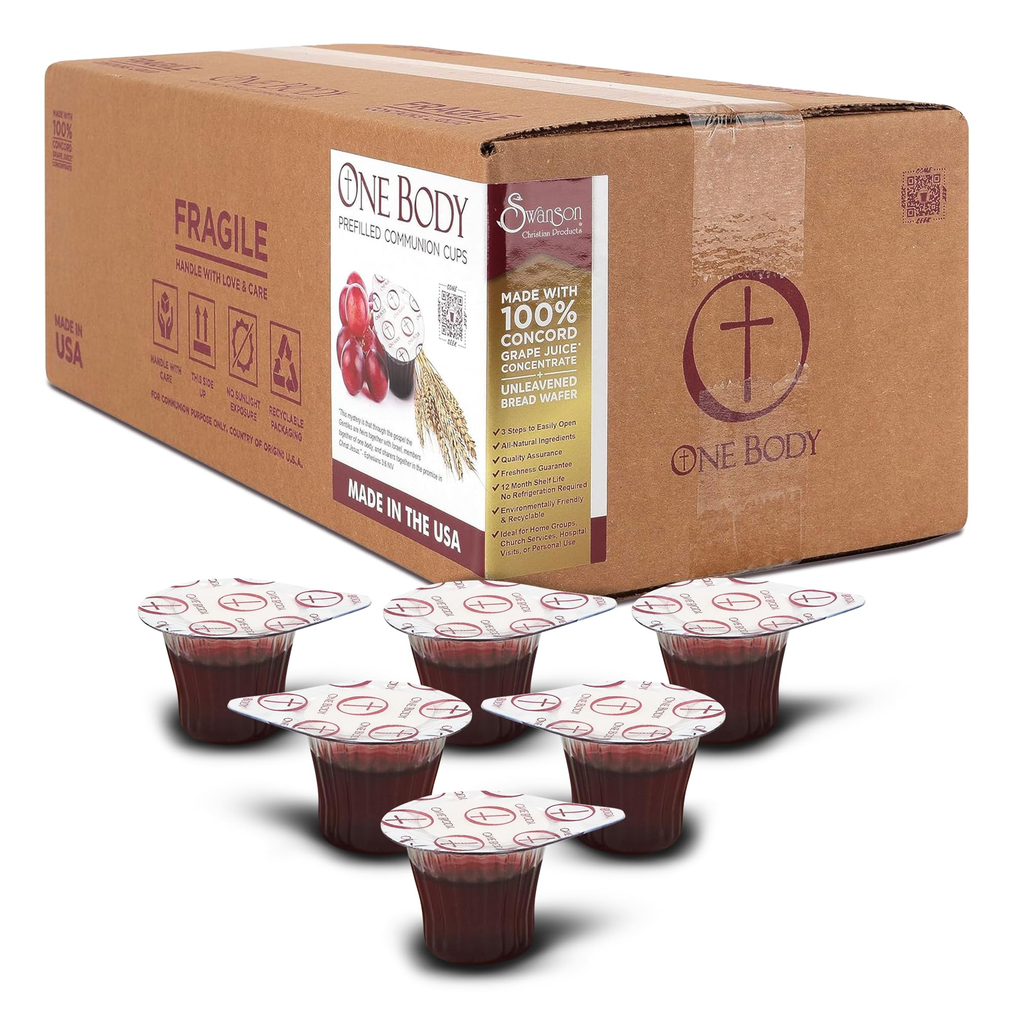 Amazon.com: Prefilled Communion Cups and Wafer Set (500 Count) – Ready ...