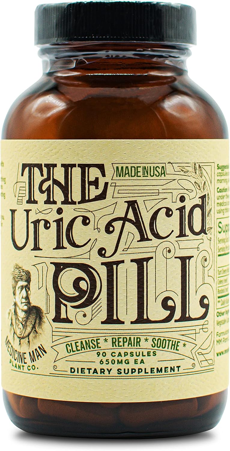The Uric Acid Pill 90 Capsules - Organic Uric Acid Supplement with Tart ...
