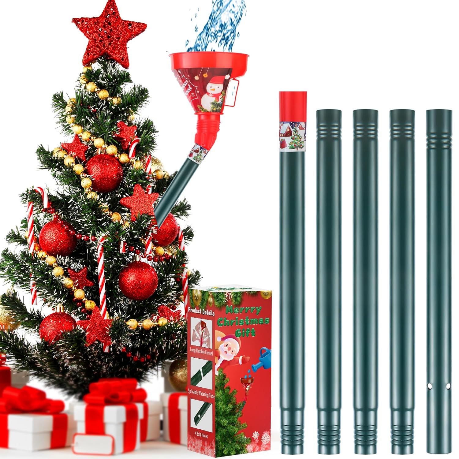 Amazon.com: Christmas Tree Watering Funnel, 60in Long Christmas Tree ...