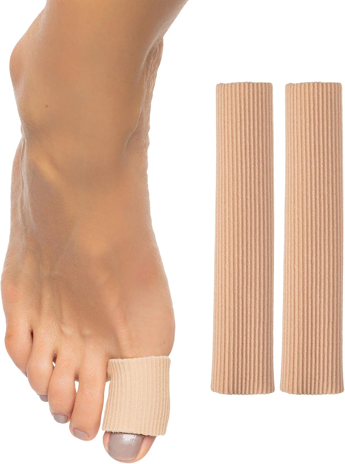 Amazon.com: ZenToes Open Toe Tubes Gel Lined Fabric Sleeve Protectors ...
