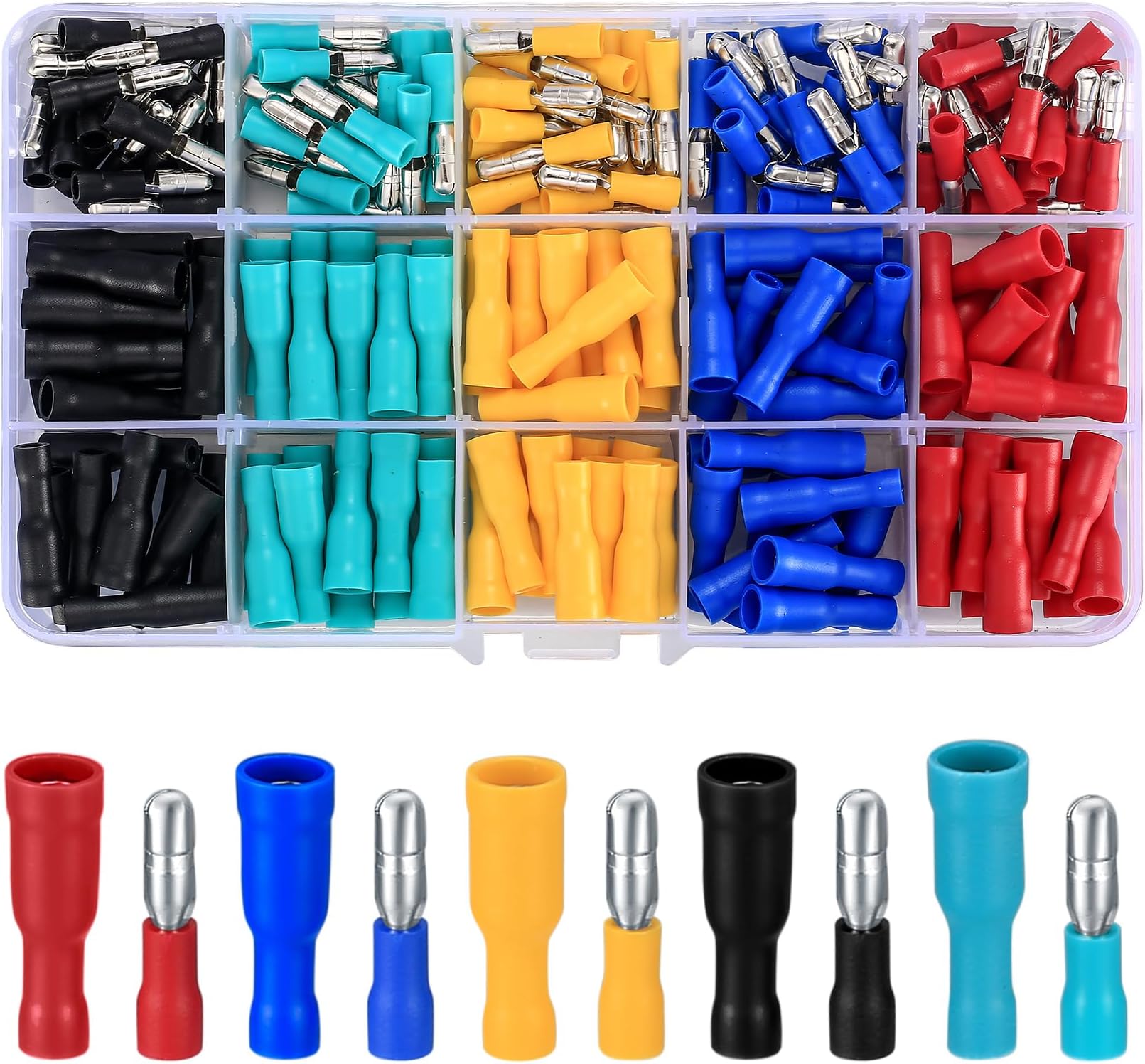 Amazon.com: Bullet Terminal-Bullet Terminal Connectors Male and Female ...