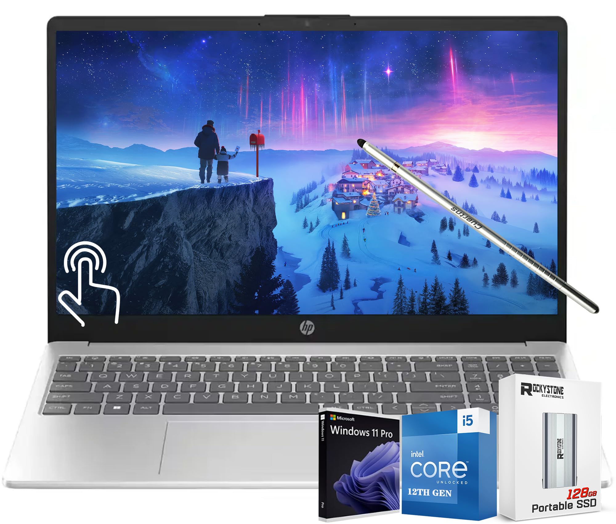 Amazon.com: HP 2025 Flagship Touchscreen Laptop 15.6" Display, Intel 10 ...