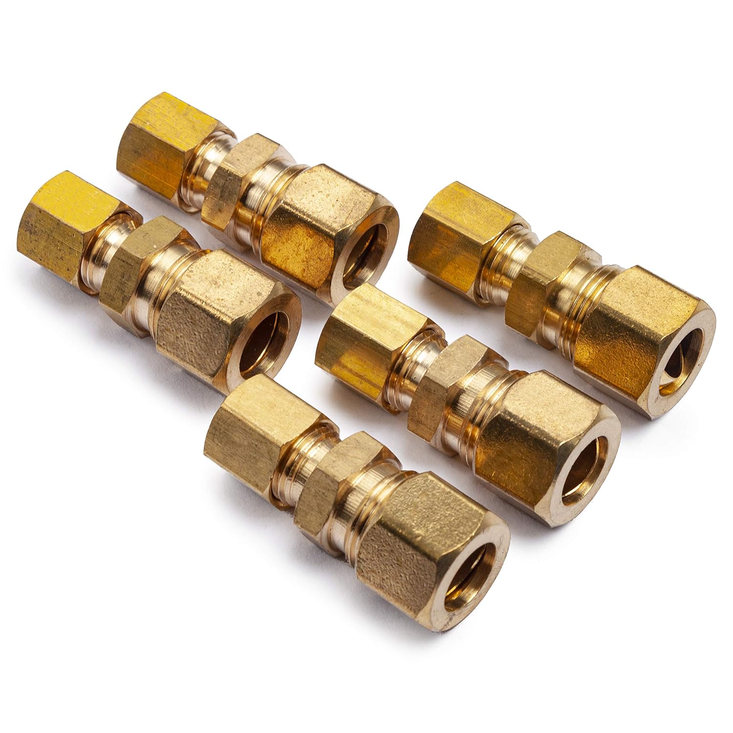 LTWFITTING 3 8 Inch OD X 1 4 Inch OD Compression Reducing Union Brass ltwfitting-3-8-inch-od-x-1-4-inch-od-compression-reducing-union-brass