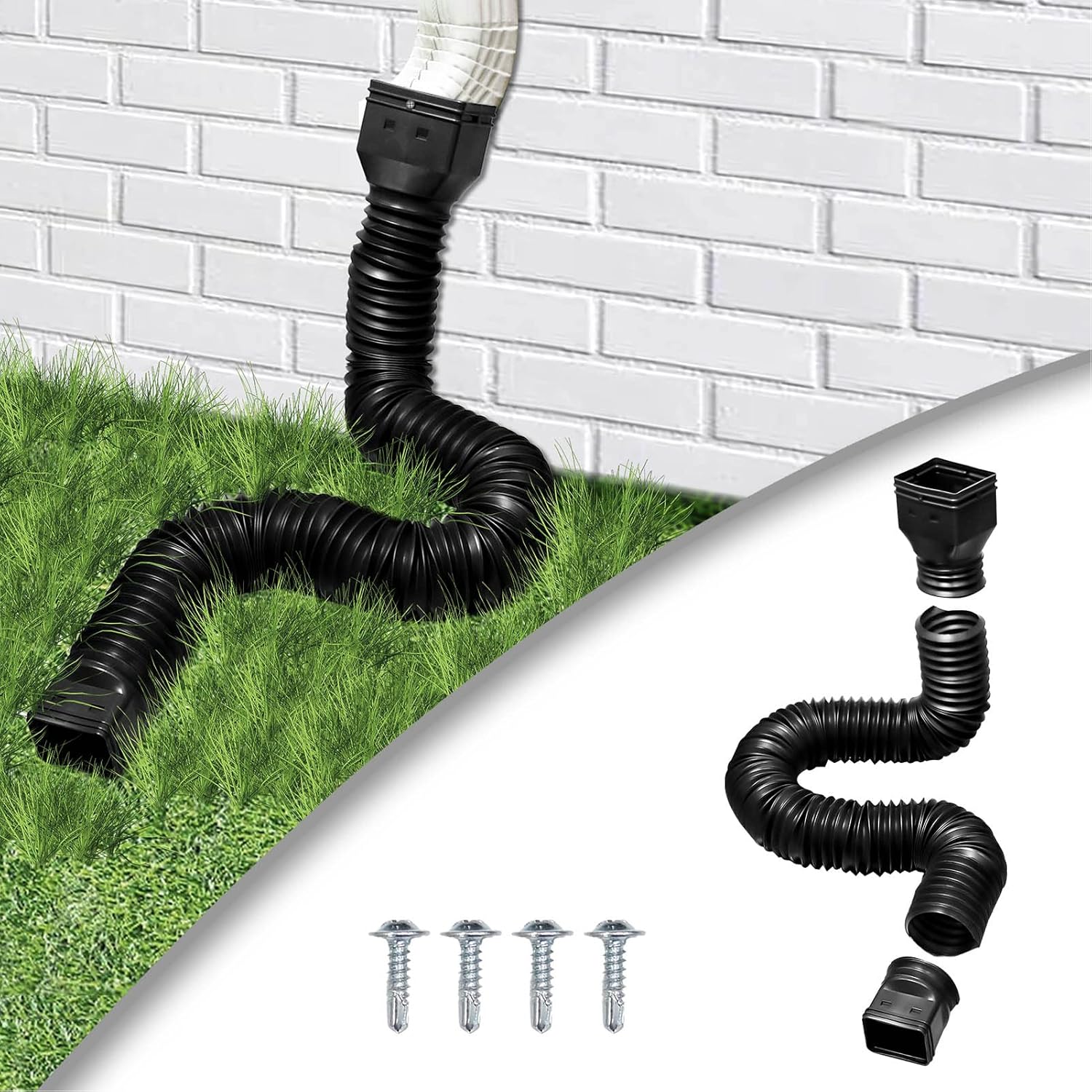 Amazon.com : STARNOONTEK Downspout Extender, Retractable Extendable ...
