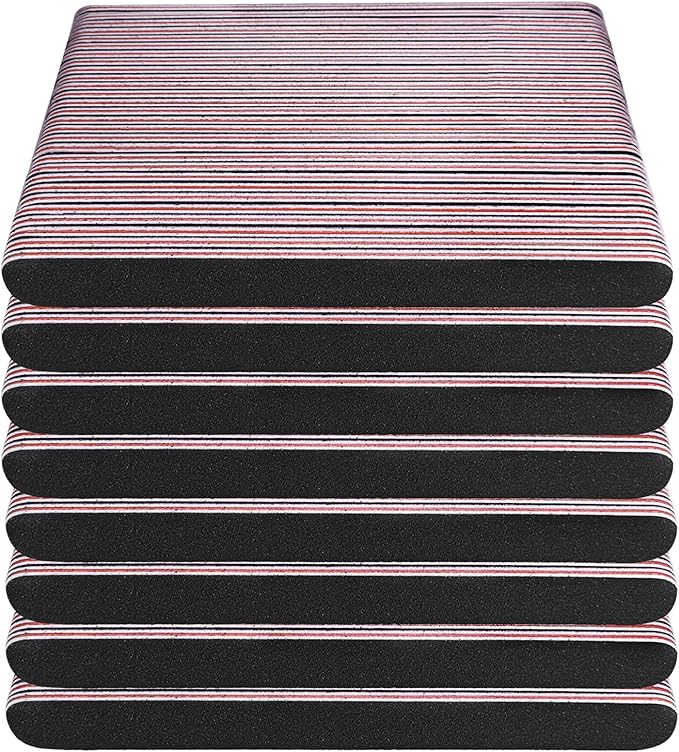 Amazon.com : Nail Files Bulk (200 Pack), Professional Emery Board 100/ ...