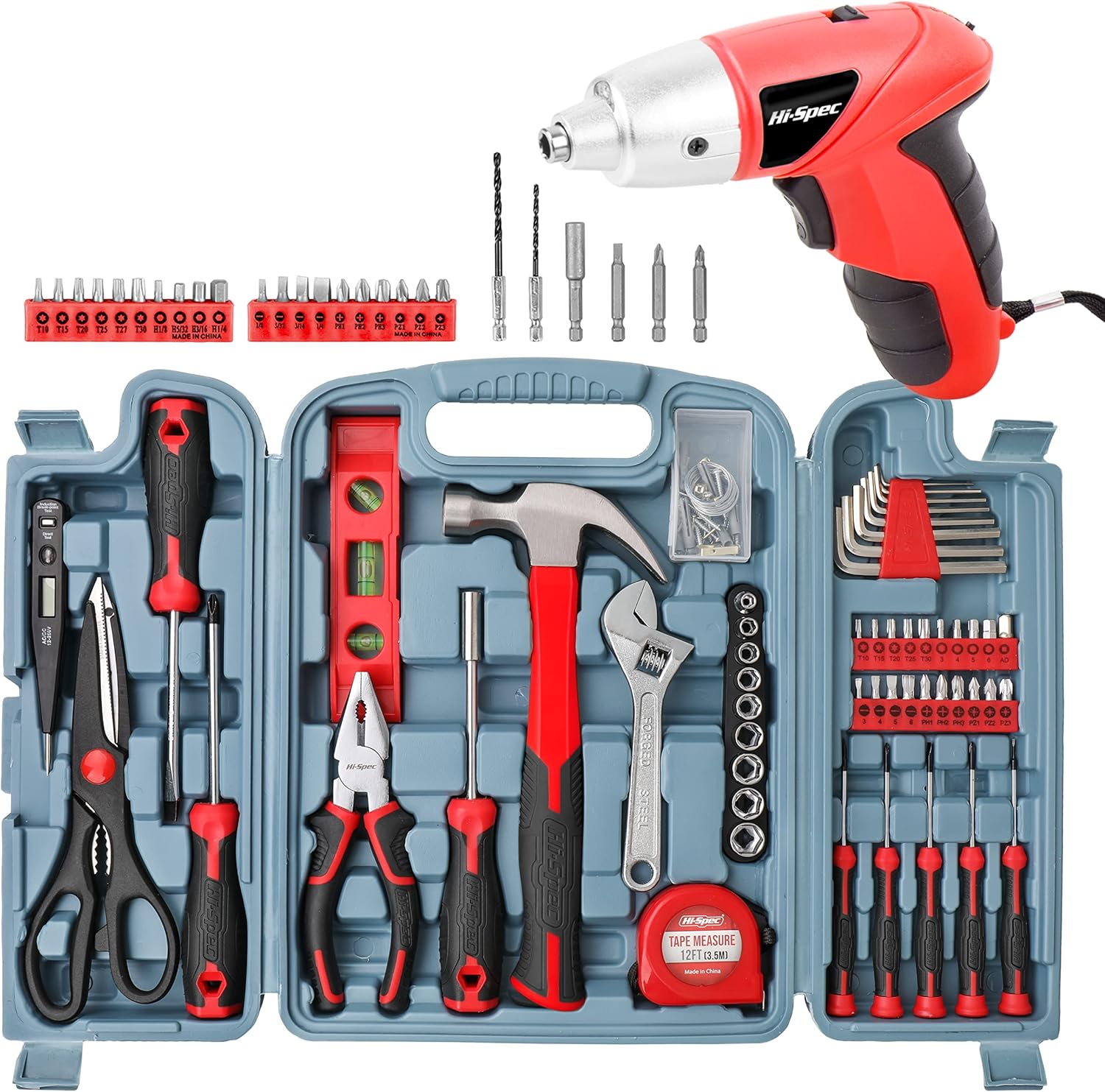 Amazon.com: Hi-Spec 27 Piece 3.8V Electric Cordless Power Screwdriver ...