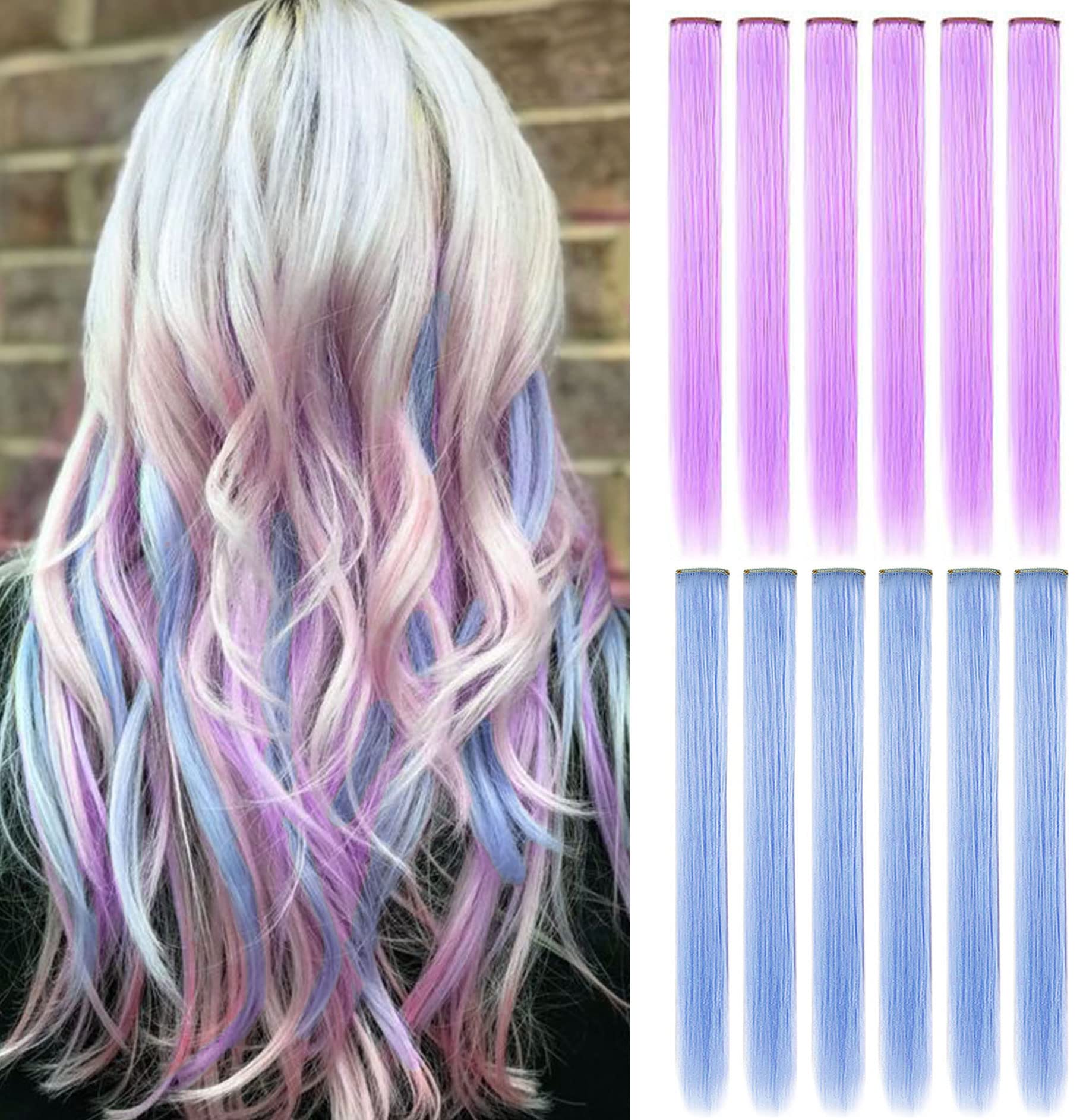 Light Blue Highlights In Blonde Hair