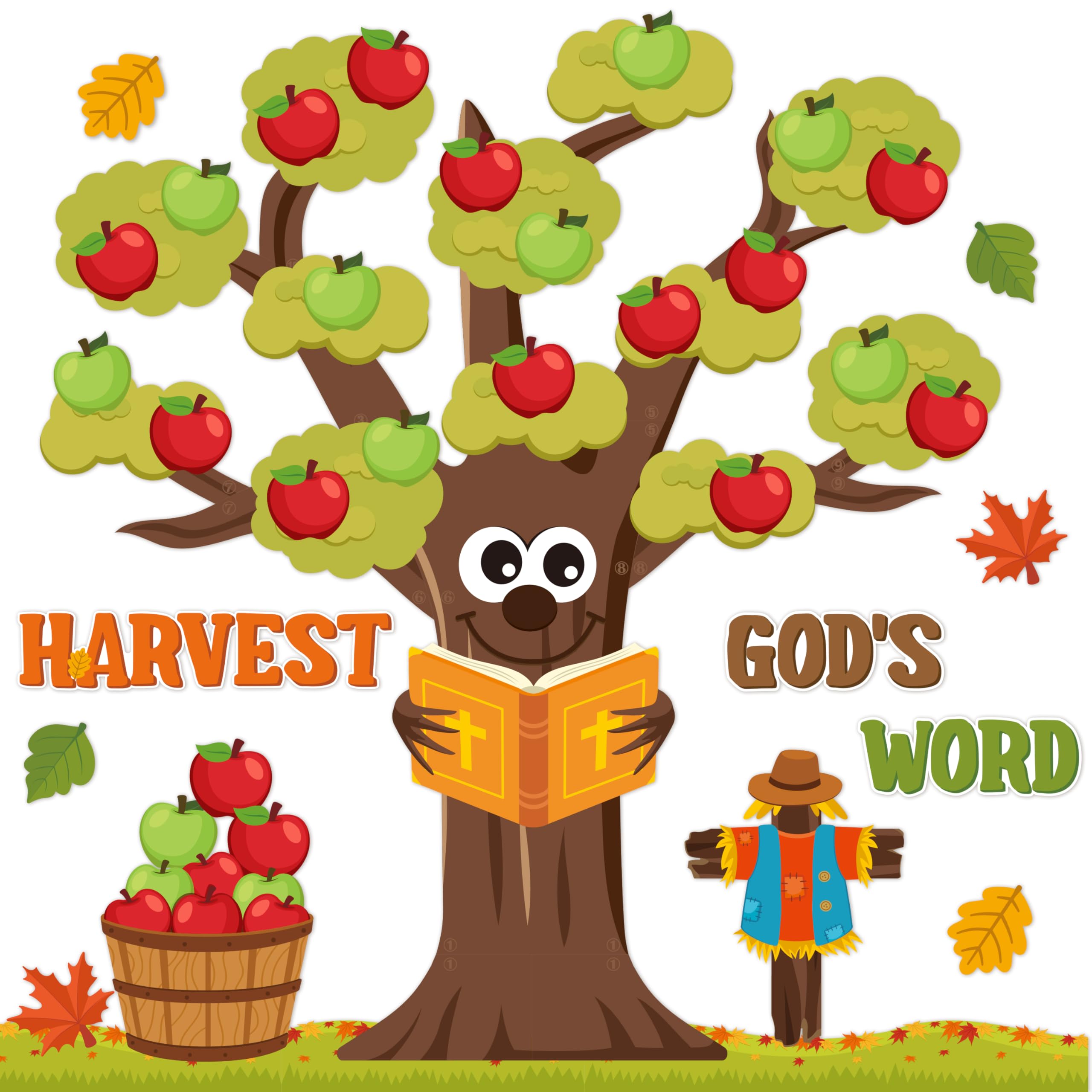 Amazon.com : BeYumi Fall Harvest Bulletin Board - 94Pcs Fall Harvest ...