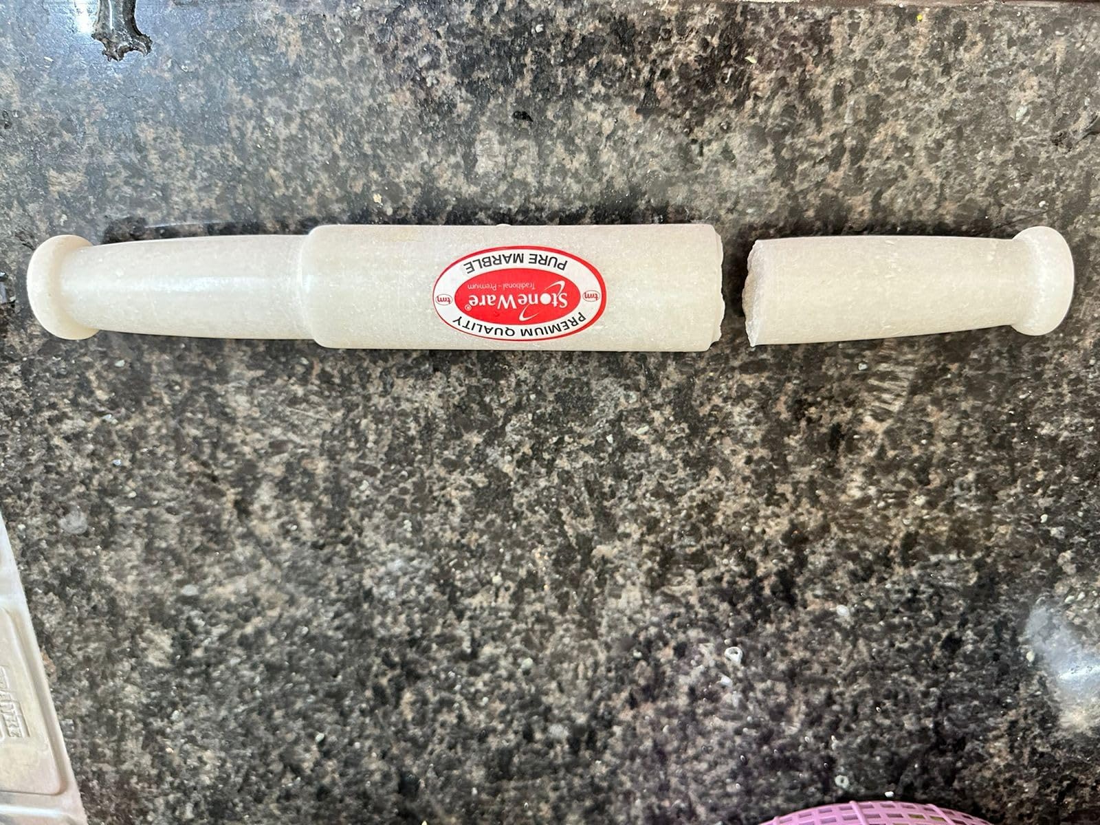 Stoneware Chakla Belan Set, Premium White Marble Home Appliance, Combo ...