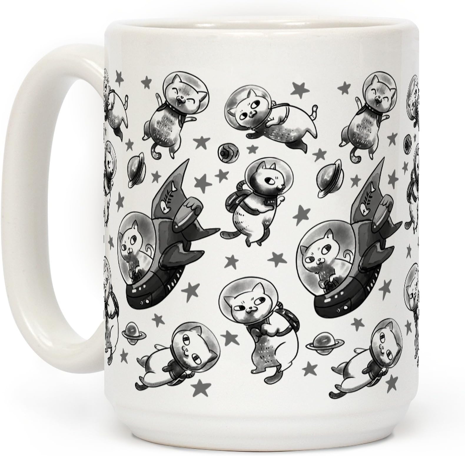 Amazon.com: LookHUMAN Rainbow Space Coffee Mug - Funny Coffee Mugs ...