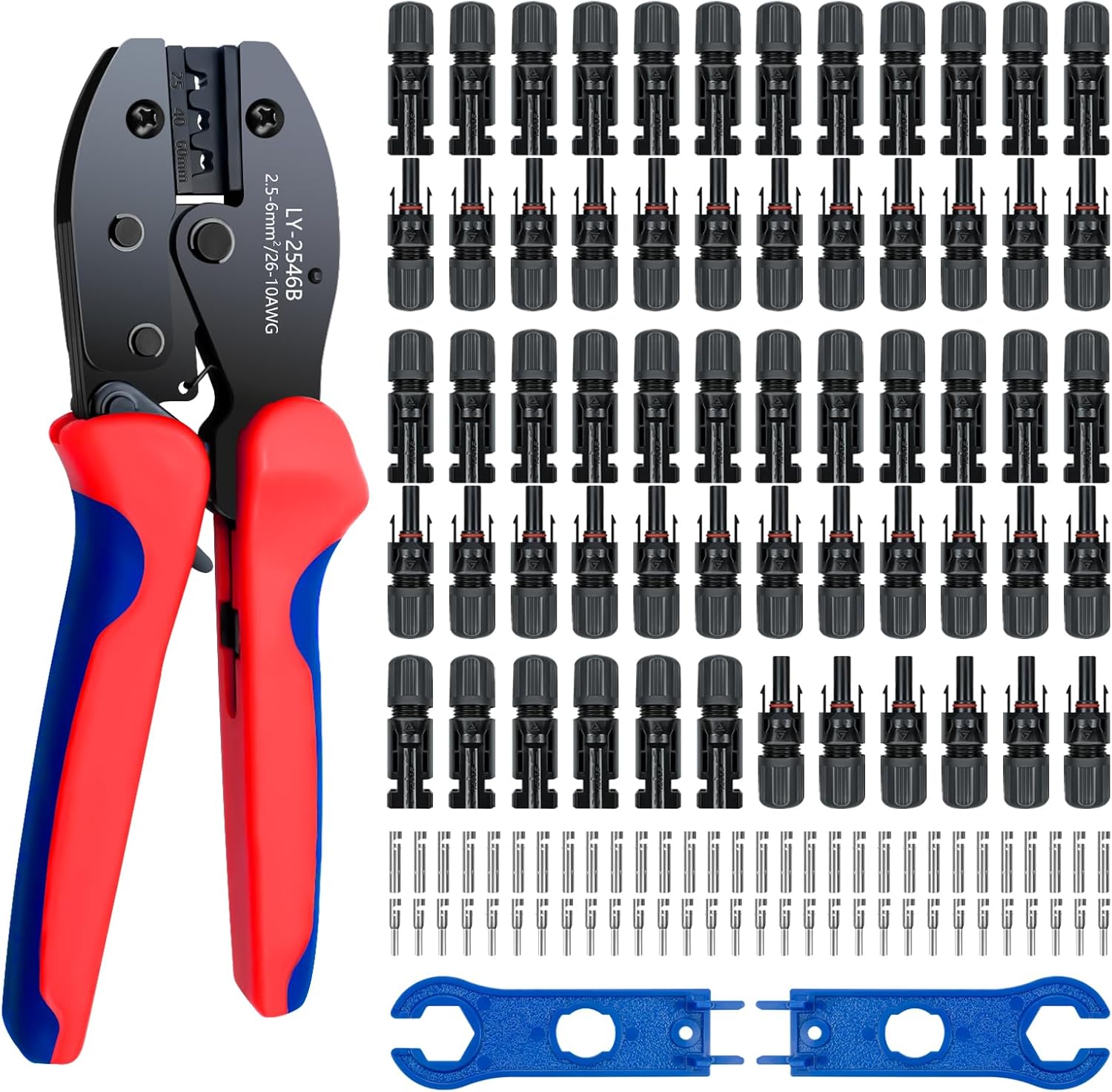 Amazon.com: Solar Panel Connector, 60PCS Solar Crimper Tool Kit for ...