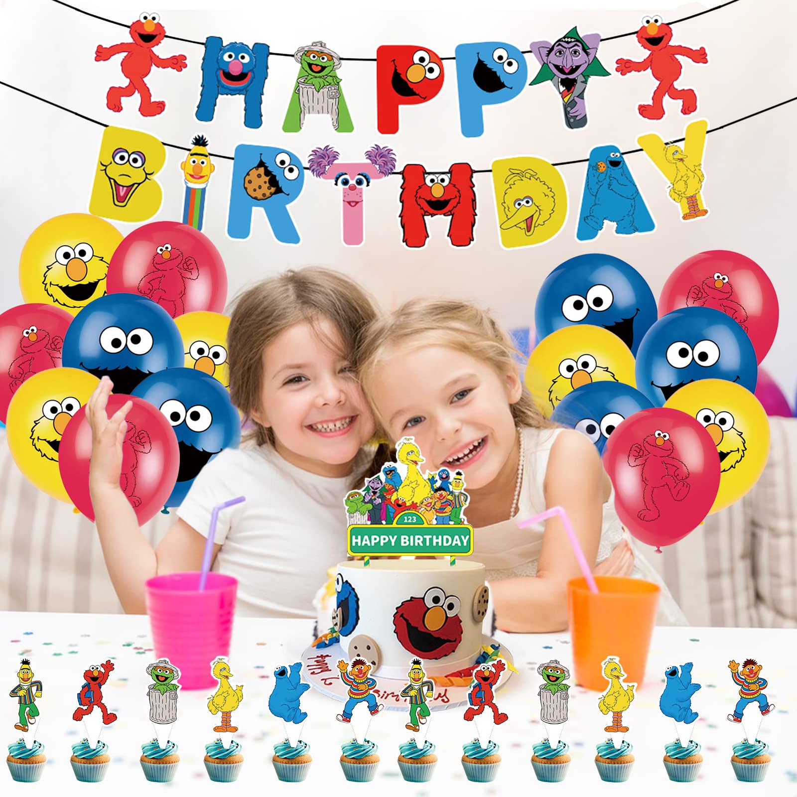 Diy Sesame Street Party Centerpieces