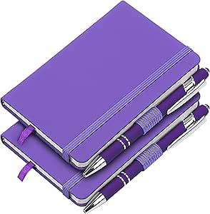 Amazon.com : SULDAEFC 2 Pack Lined Pocket Notebook Small Journal with ...