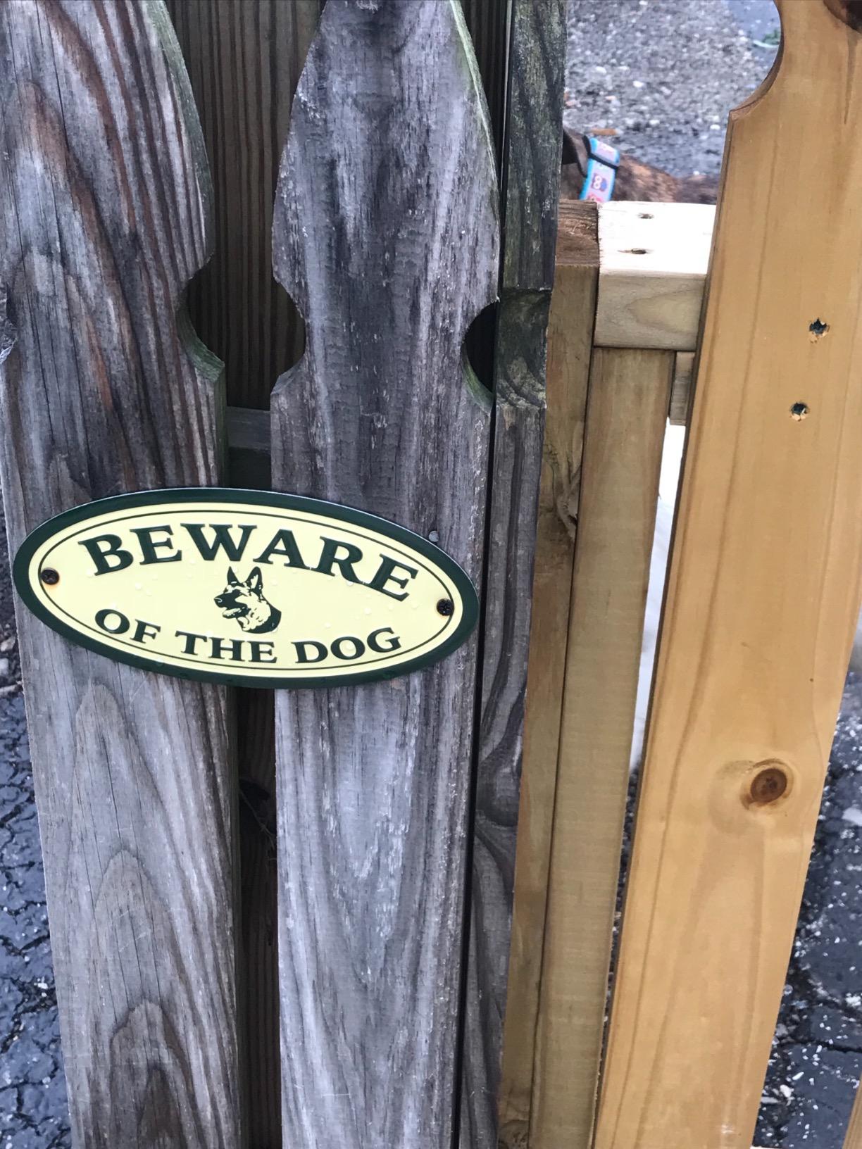 Amazon.com : Esschert Design HB22 Sign Beware of The Dog : Patio, Lawn ...