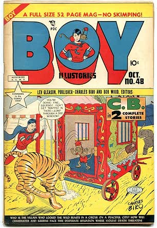 Amazon.com: BOY COMICS #48 1949-CHARLES BIRO-TIGER COVER-MAURER ART VF ...