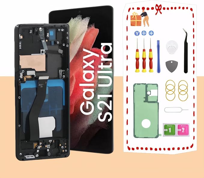 Amazon.com: OLED for Samsung Galaxy S21 Ultra 5G LCD Screen Replacement ...