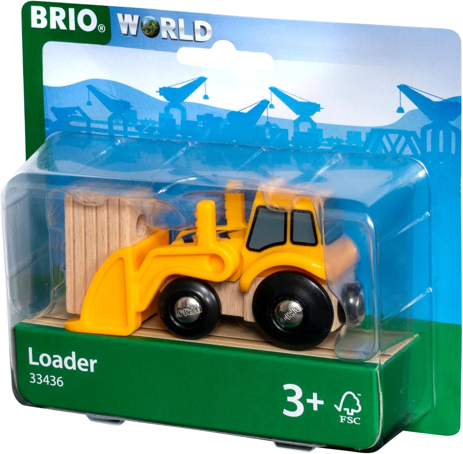 BRIO World Farm Tractor Loader for Kids Age 3 Years and up. Compatible ...