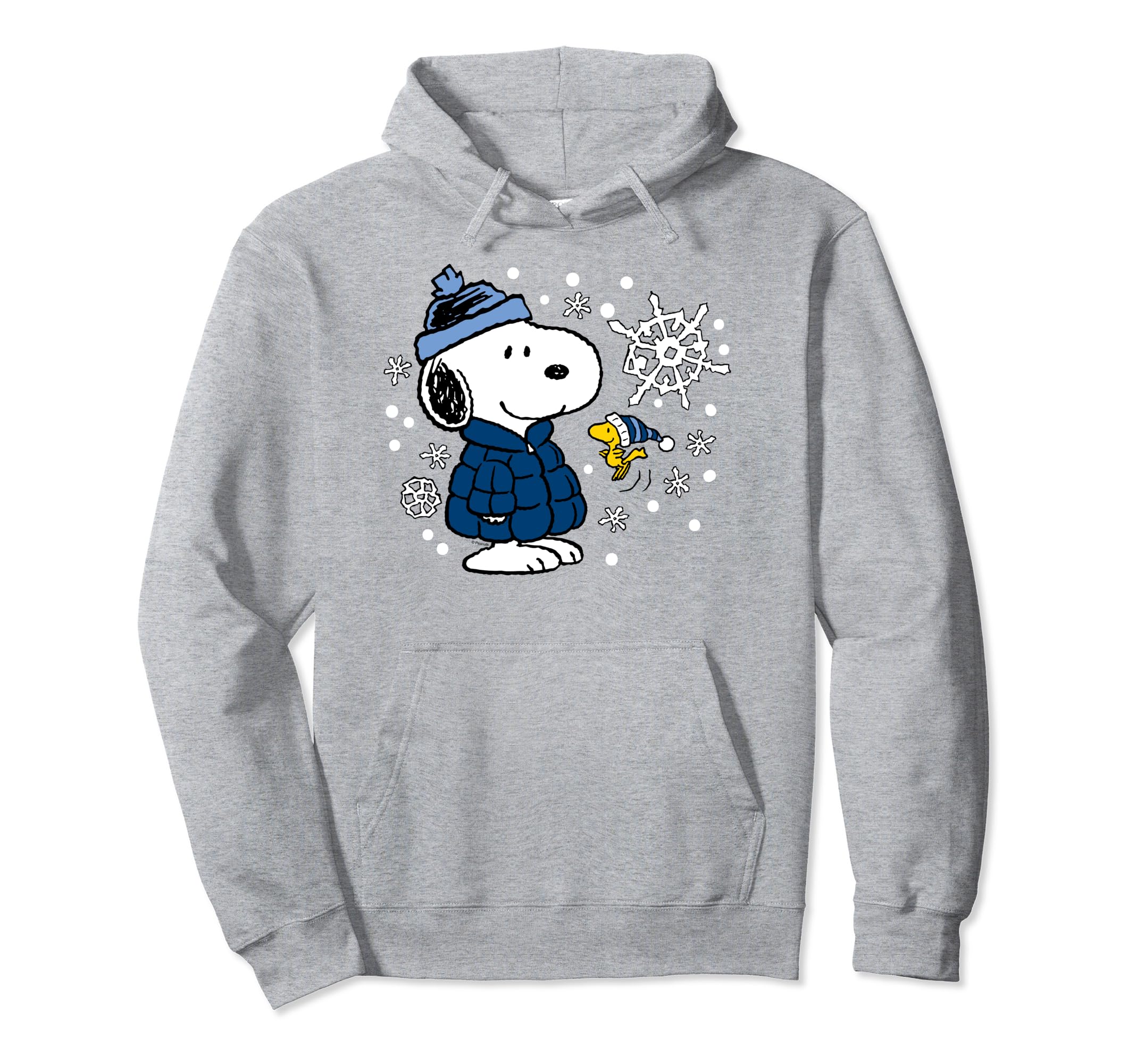 Amazon.com: Peanuts - Snoopy Woodstock Cozy Winter Snowflakes Pullover ...