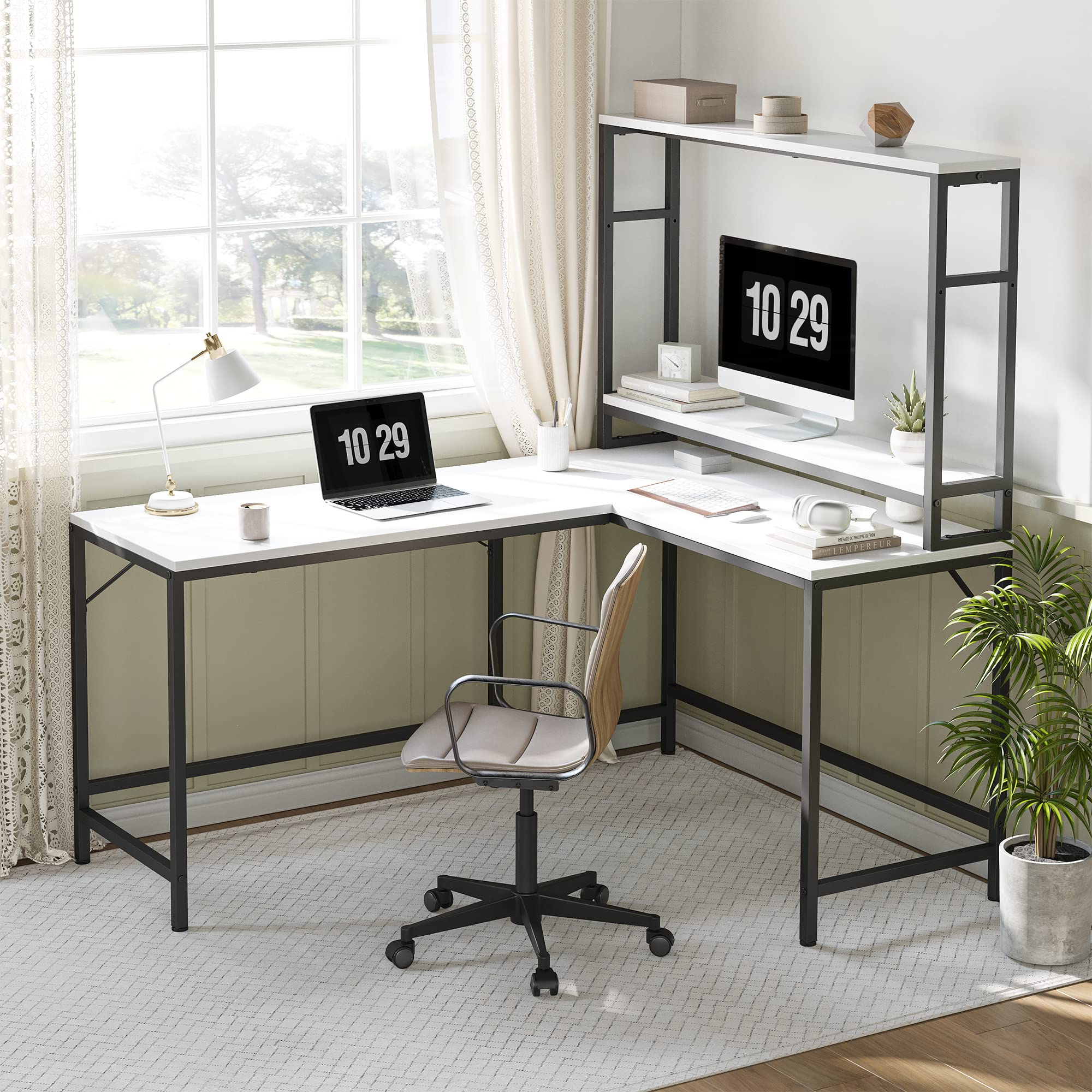 Snapklik.com : CubiCubi L Shaped Desk