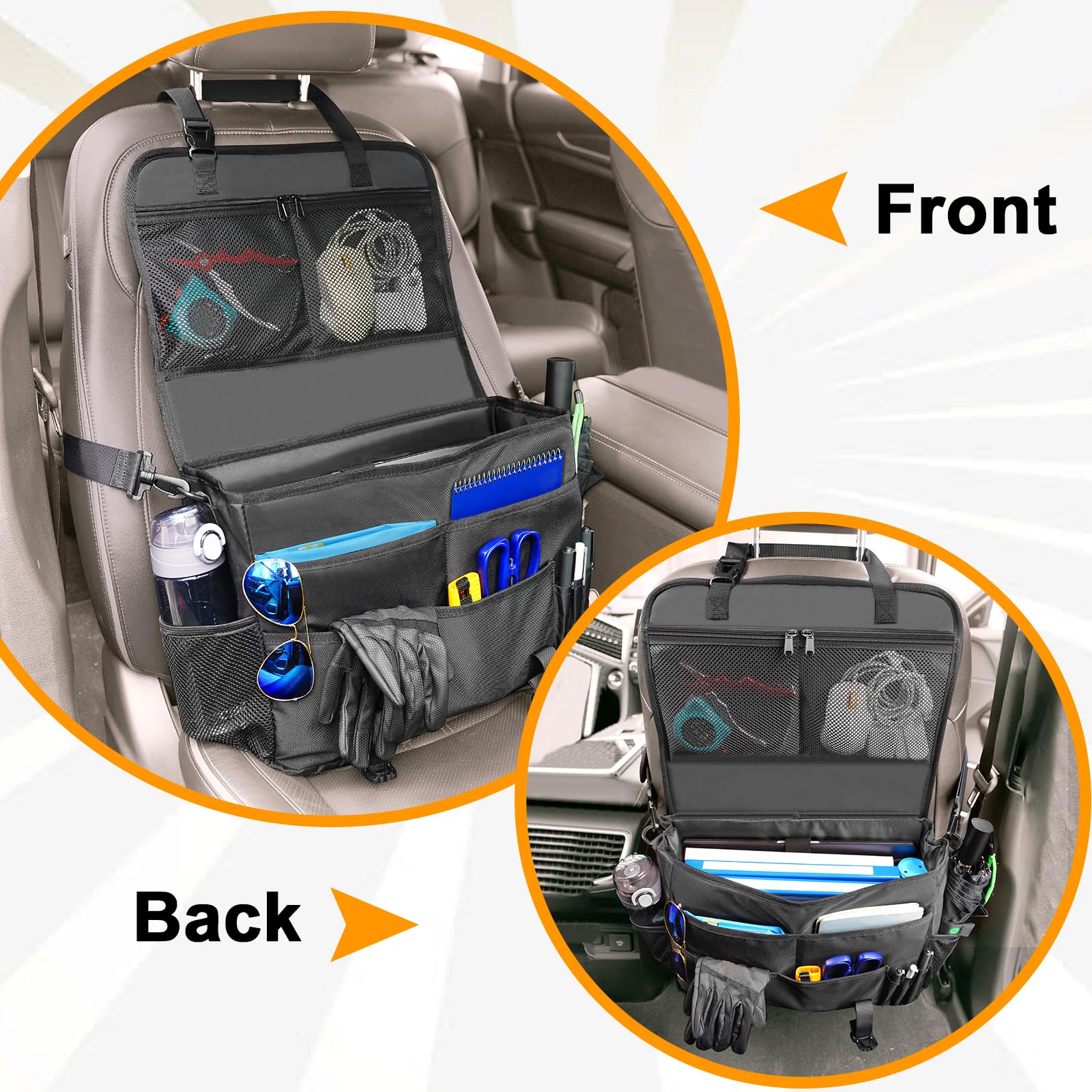 Snapklik.com : MENZOKE Car Front Seat Organizer, Patrol Bag Law ...