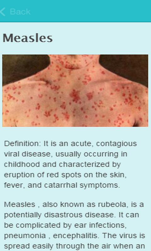 Symptoms Of Measles - App on Amazon Appstore