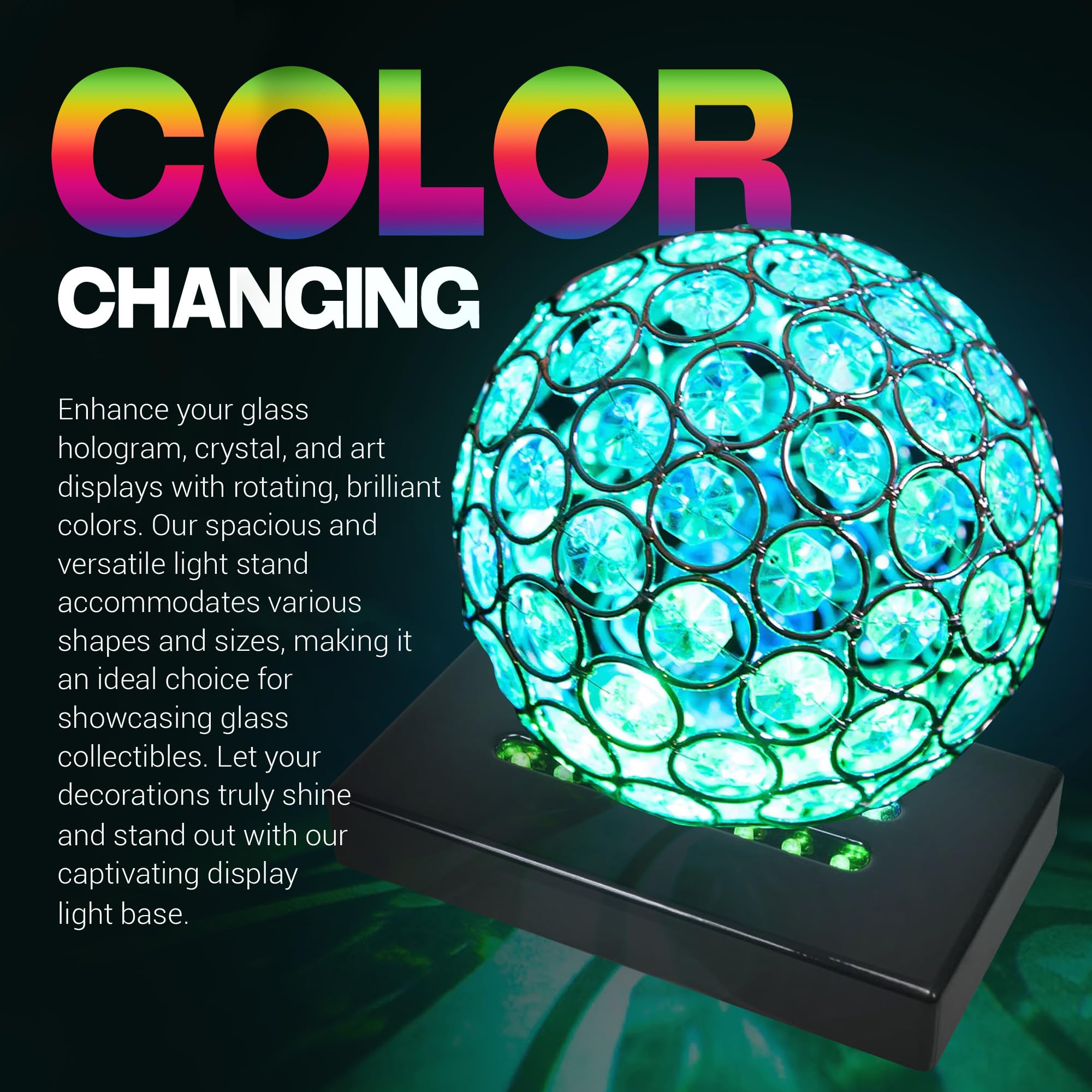 Lighted Bases For Glass